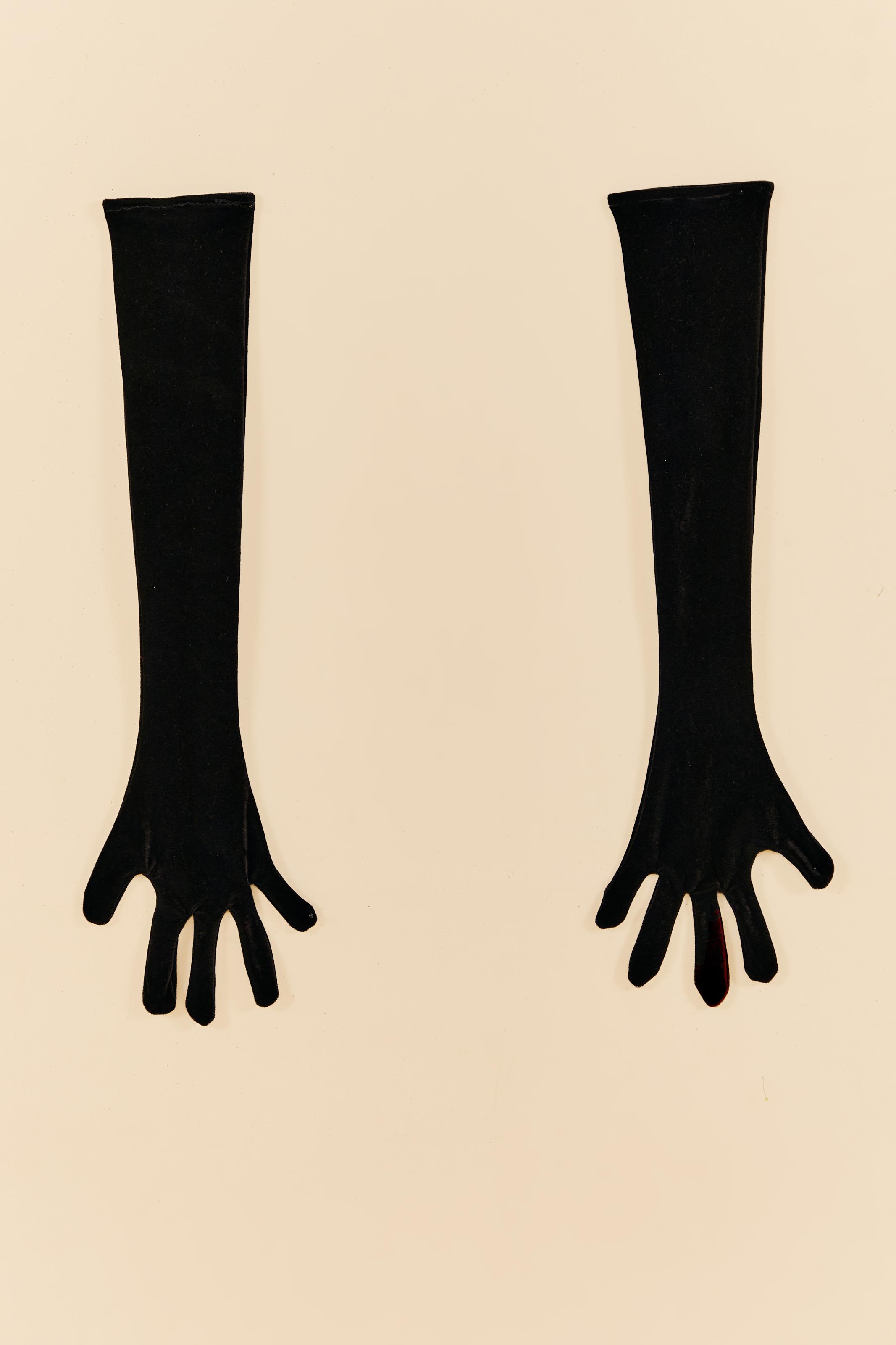 Luva Veludo Santa Maria