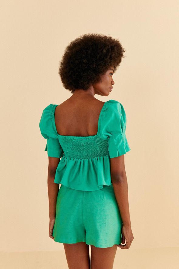 Short Saia Pregas - Farm