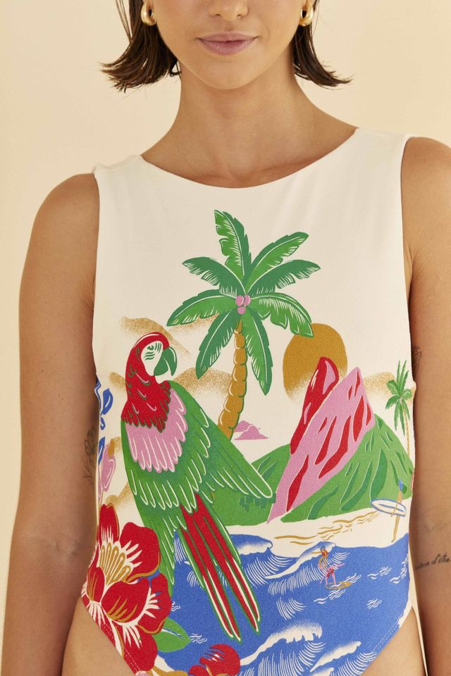 body estampado floral ou liso: coleção refloresta | FARM