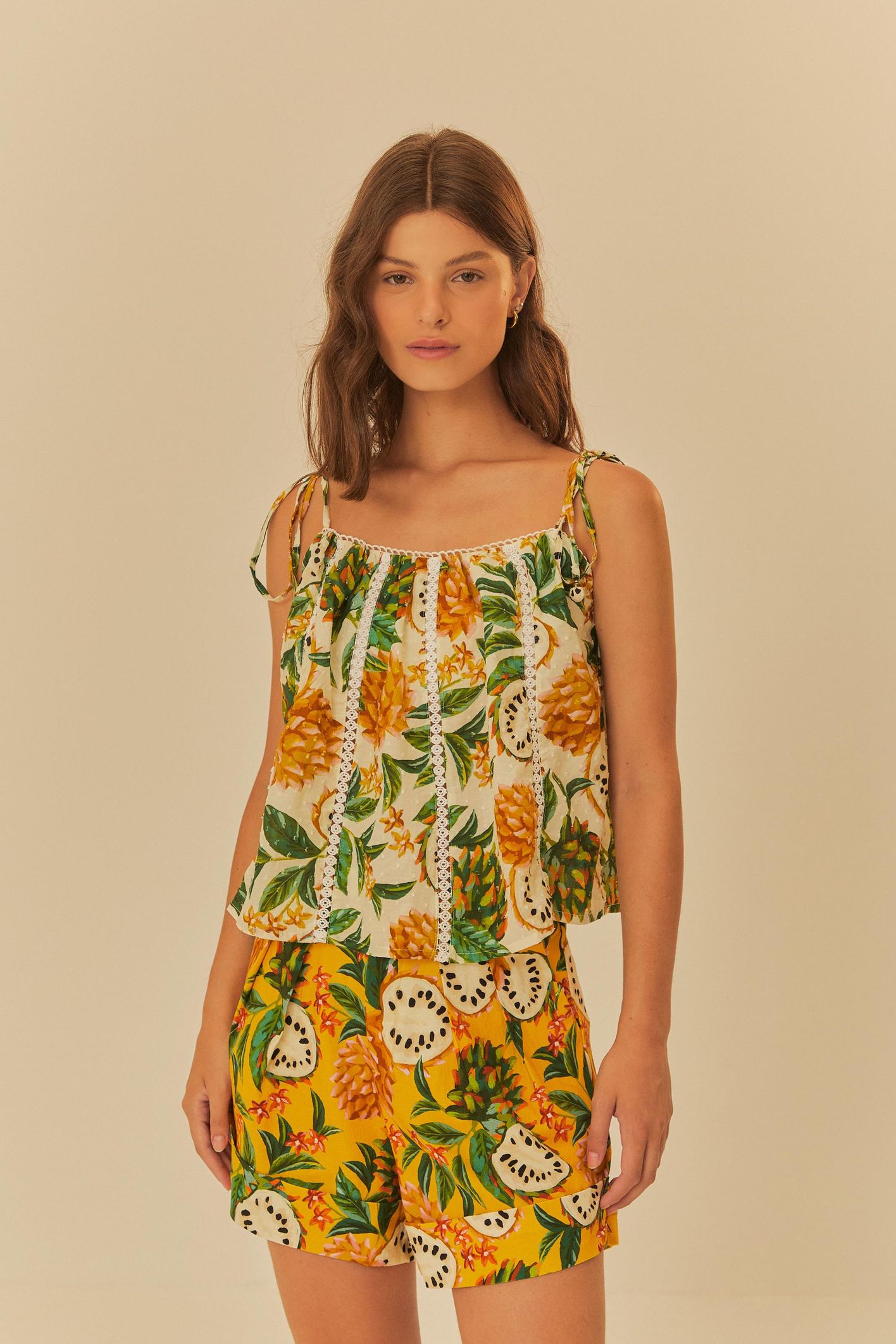 Blusa Nesgas Estampada Biribá