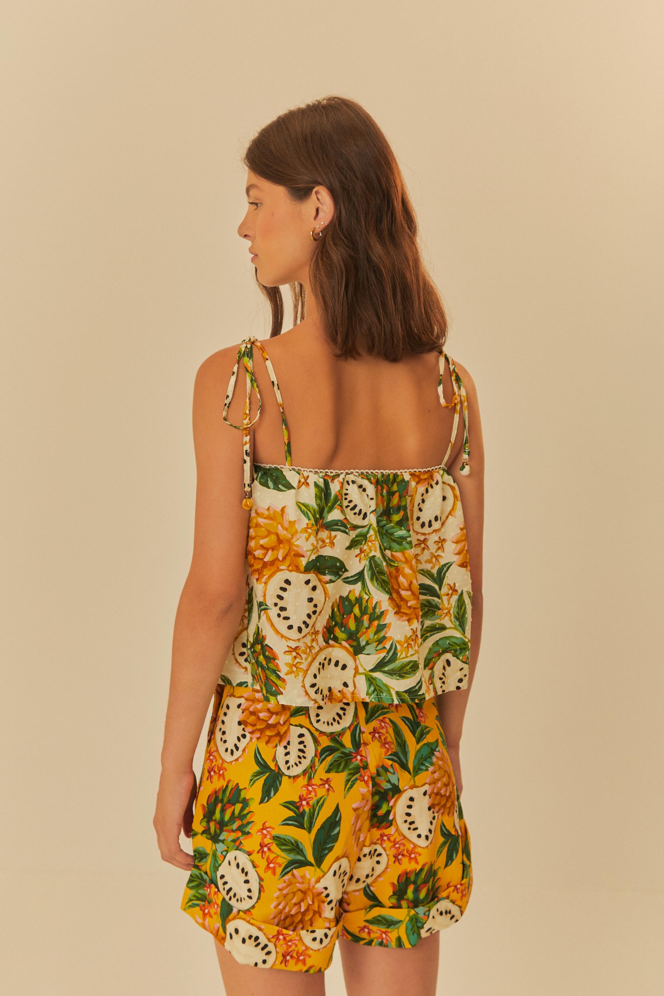 Blusa Nesgas Estampada Biribá