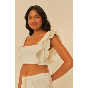 Top Babado Duplo - Farm