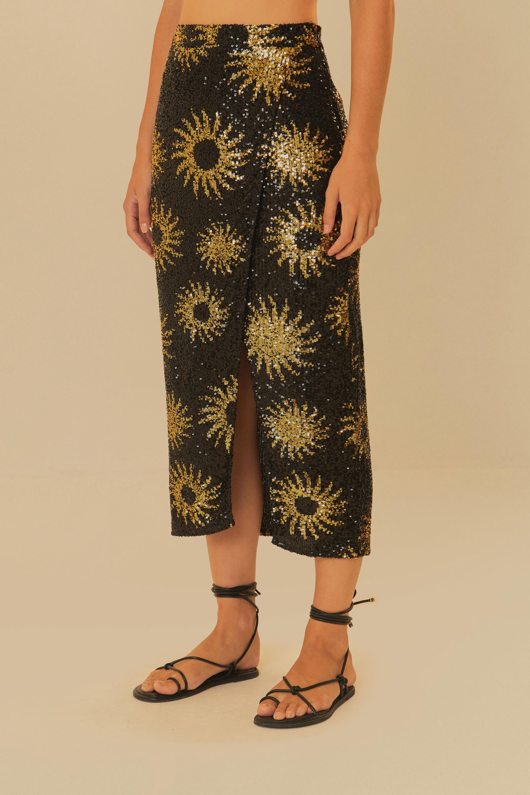 Saia Paetê Zodíaco