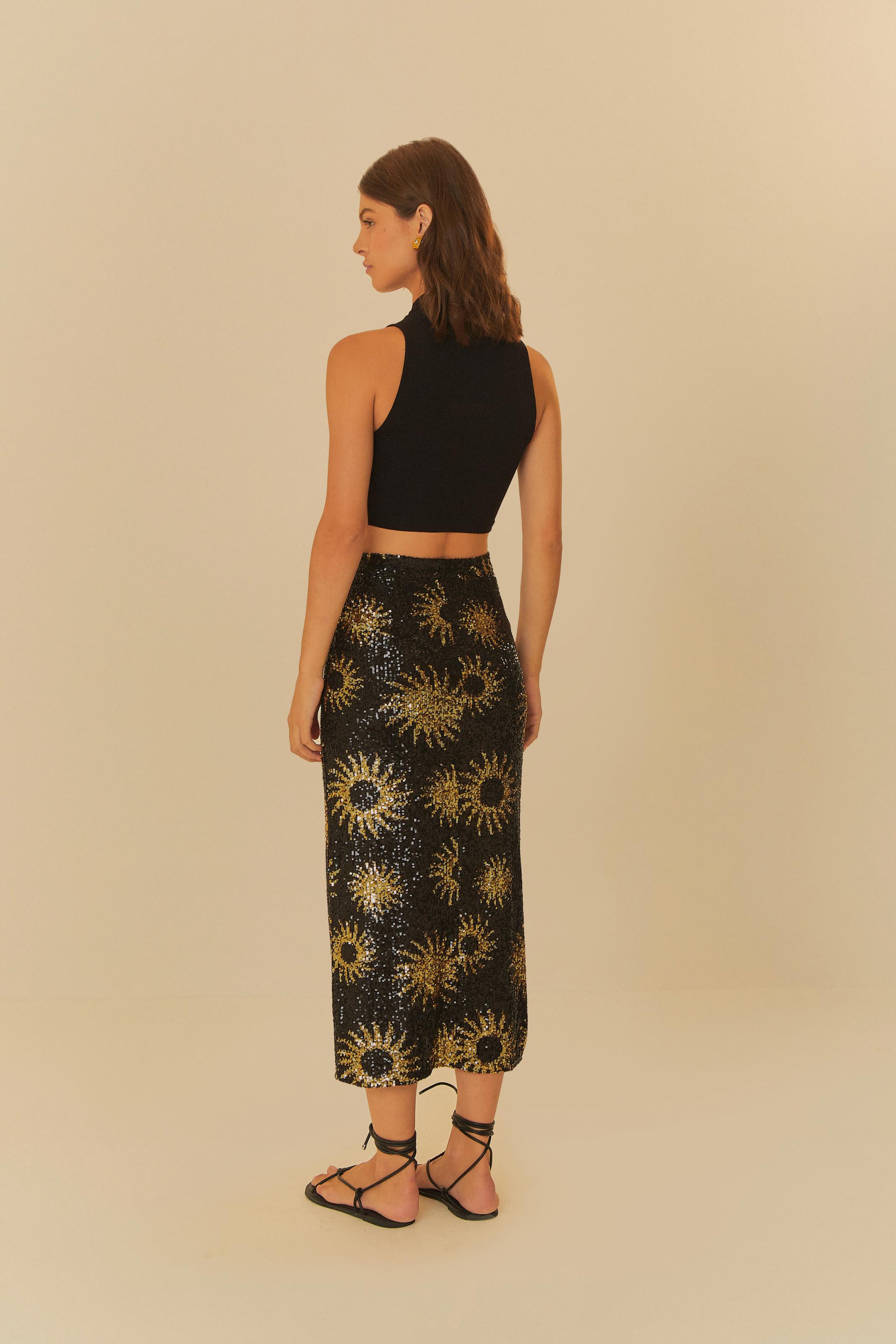 Saia Paetê Zodíaco