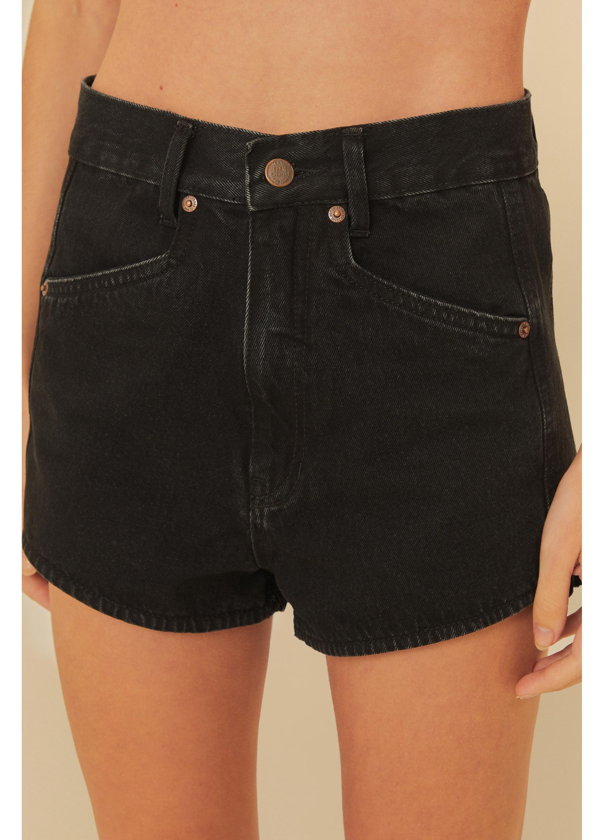 Short Black Jeans Taco Lateral