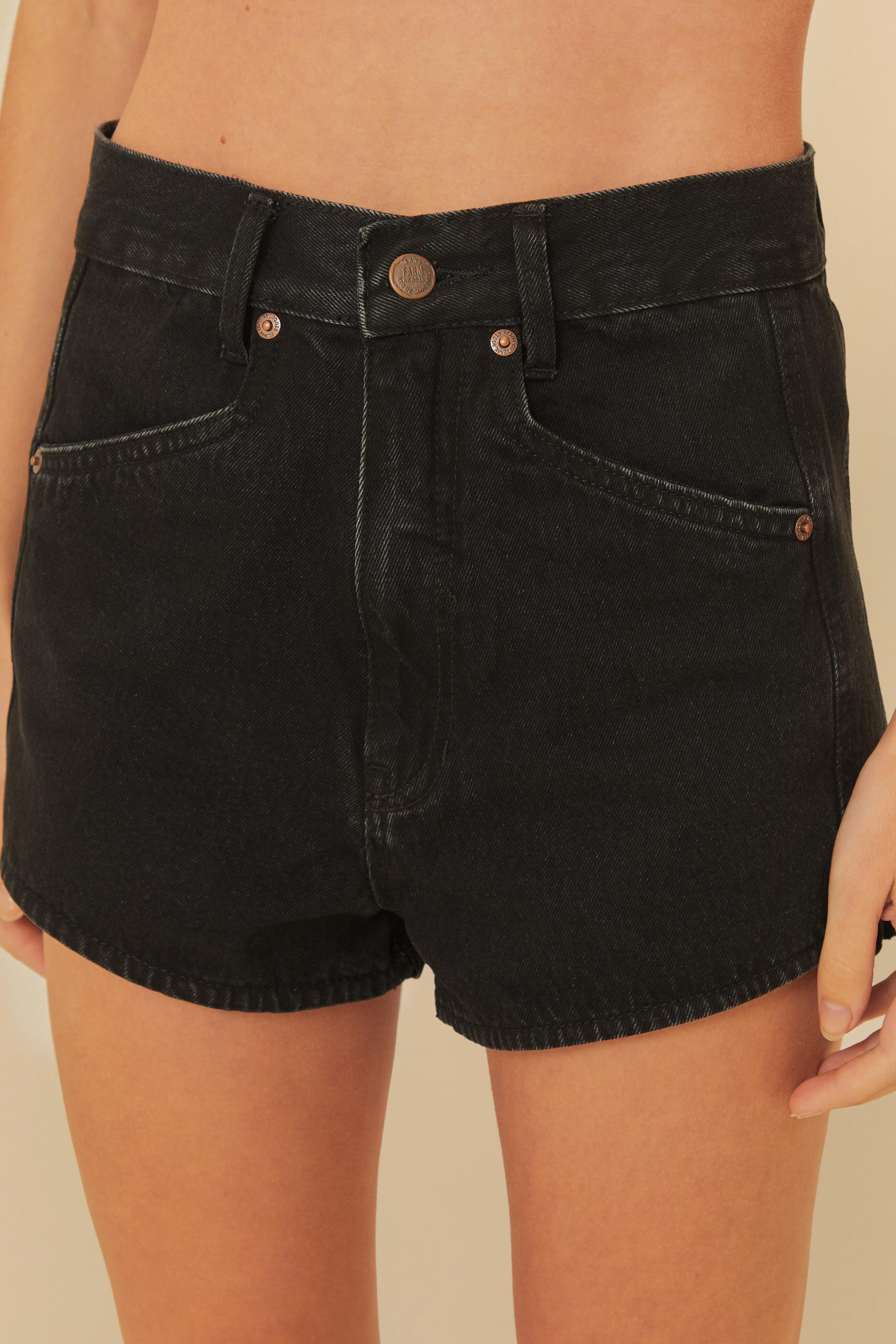 Short Black Jeans Taco Lateral