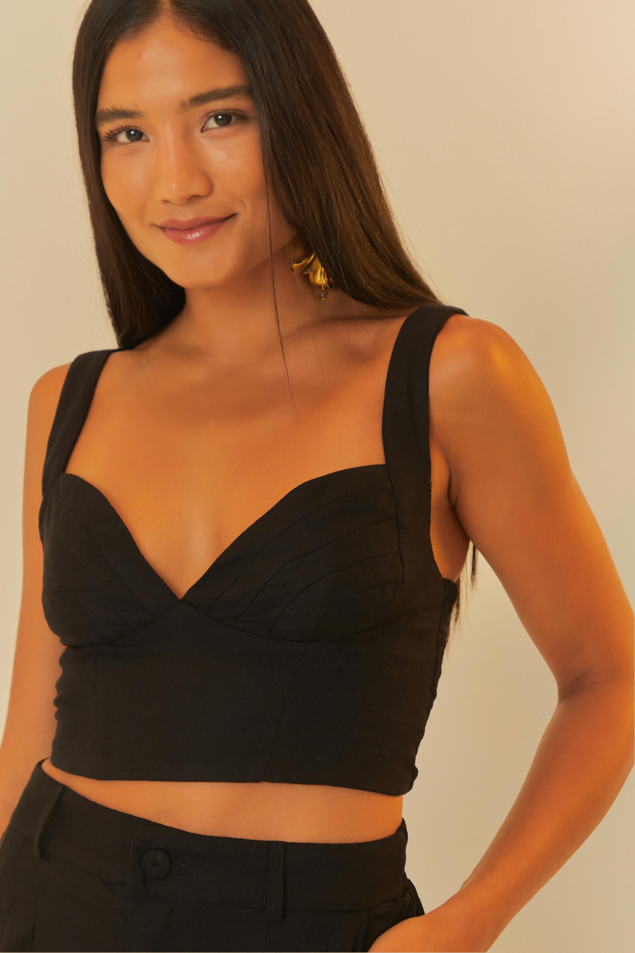 Blusa Cropped Pregas