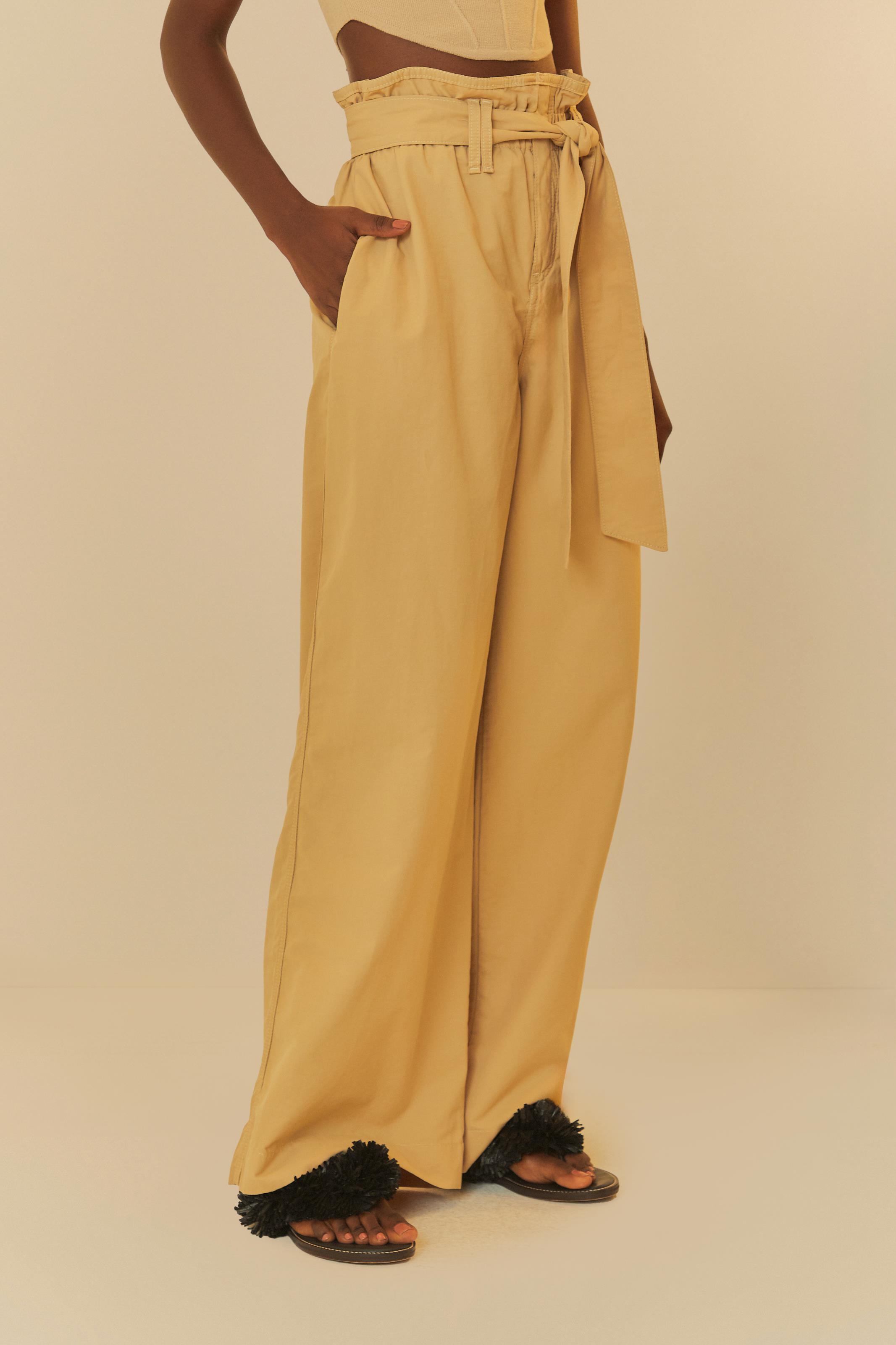 Calça Cós Faixa Reta