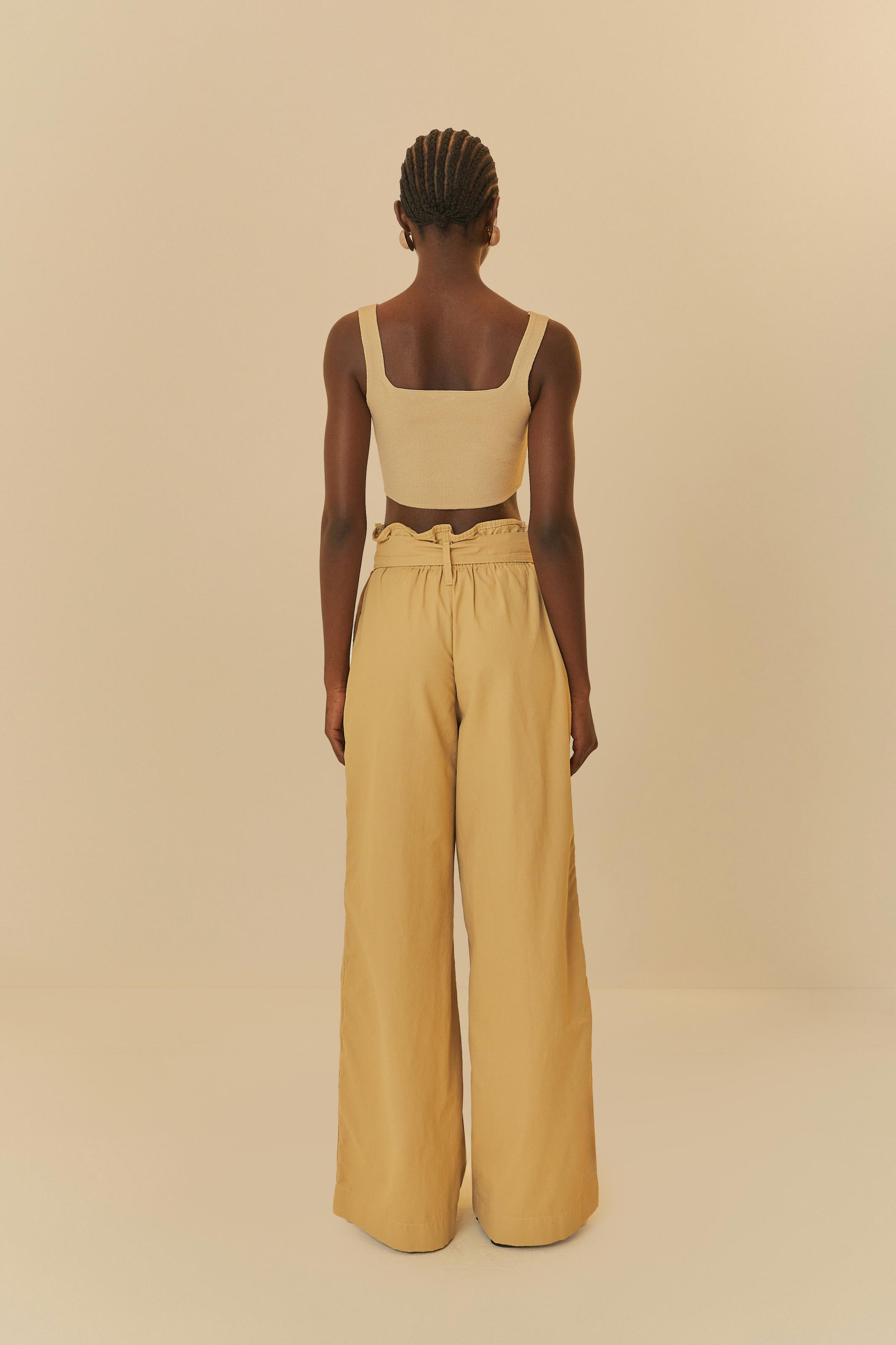 Calça Cós Faixa Reta