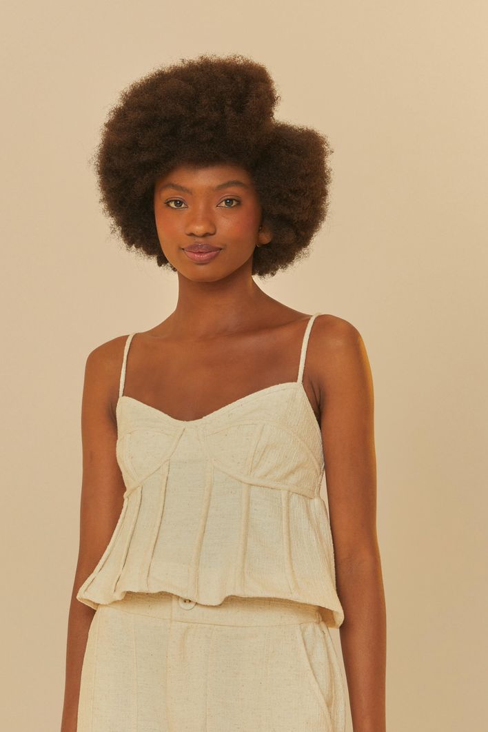 Blusa Pespontos Tweed