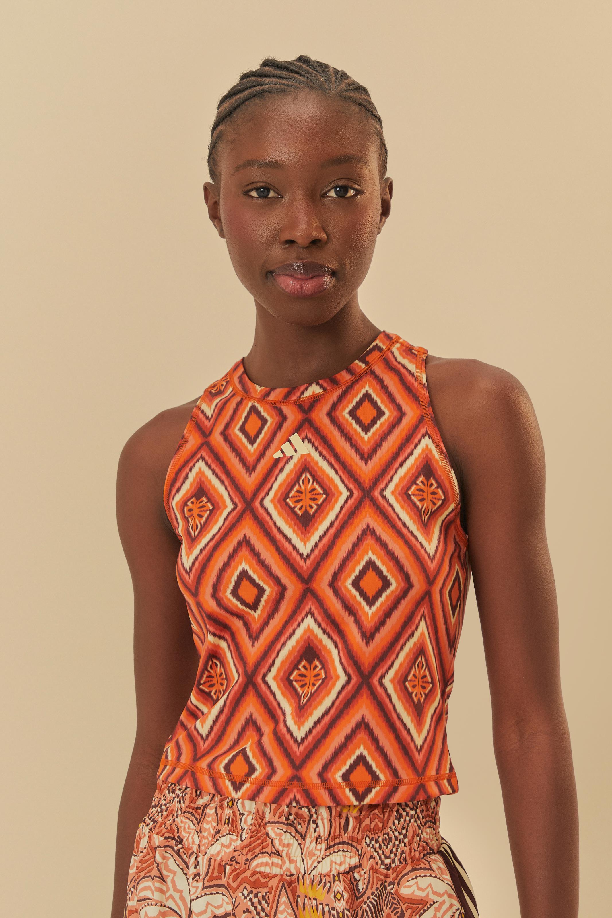 Cropped Adidas Adam Rib Ikat Marrom