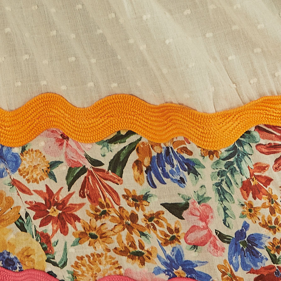 Saia Artesanal Lenço Floraline