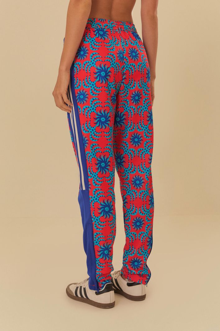 Calça Adidas Palm Flower Azul