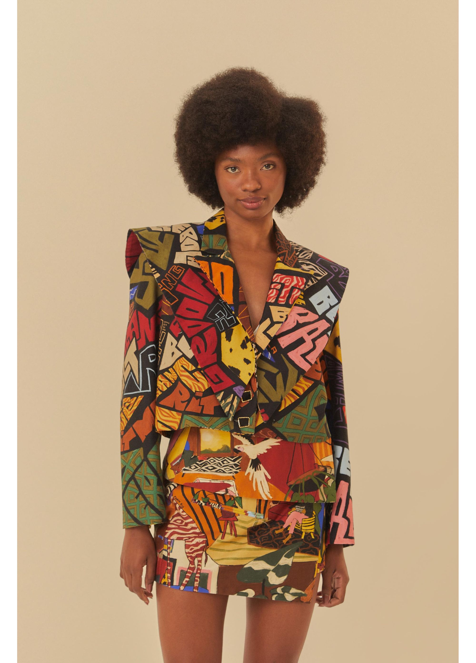 Blazer Pala Tipográfico Dance