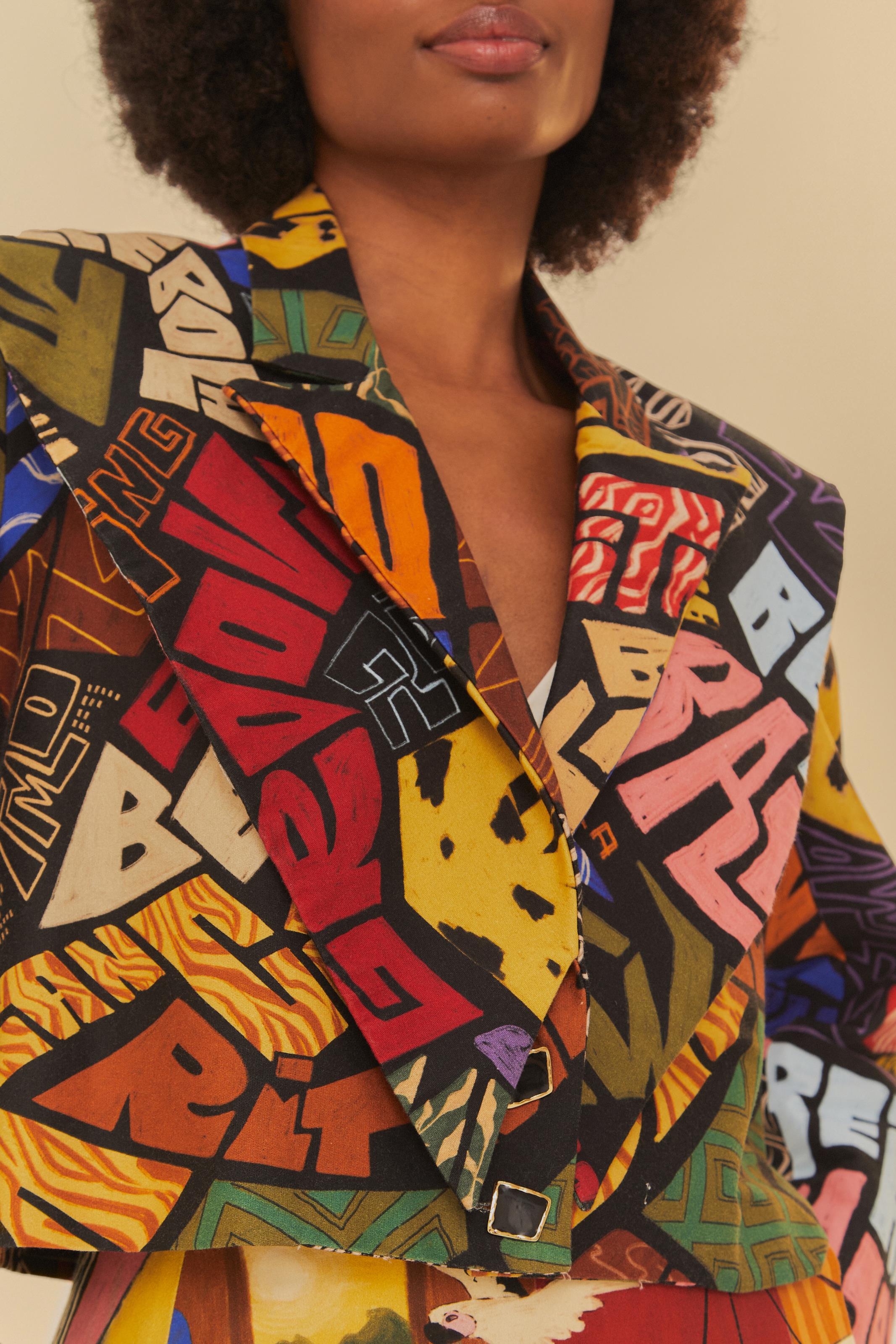 Blazer Pala Tipográfico Dance