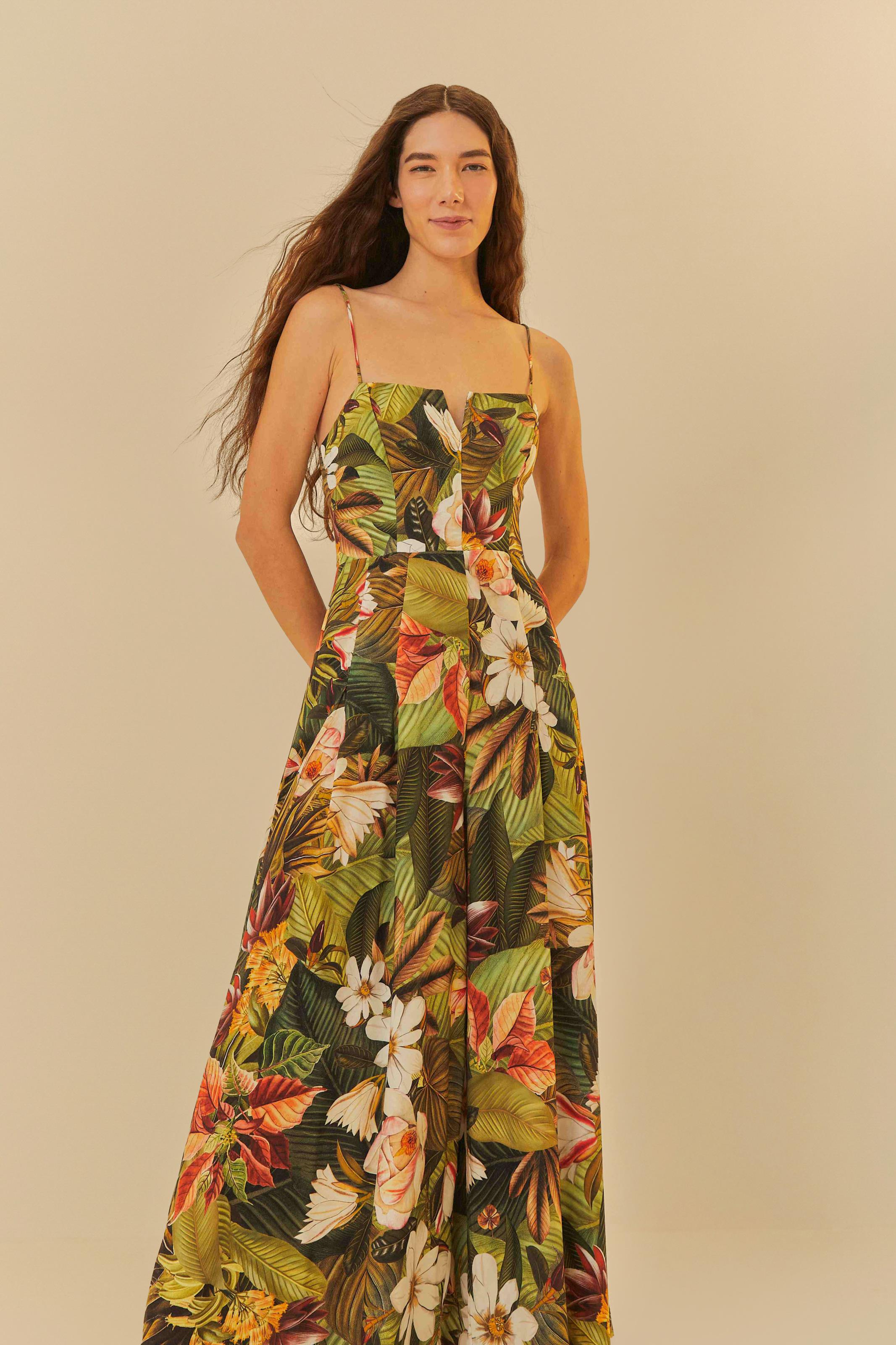 Macacão Estampado Palma Do Norte