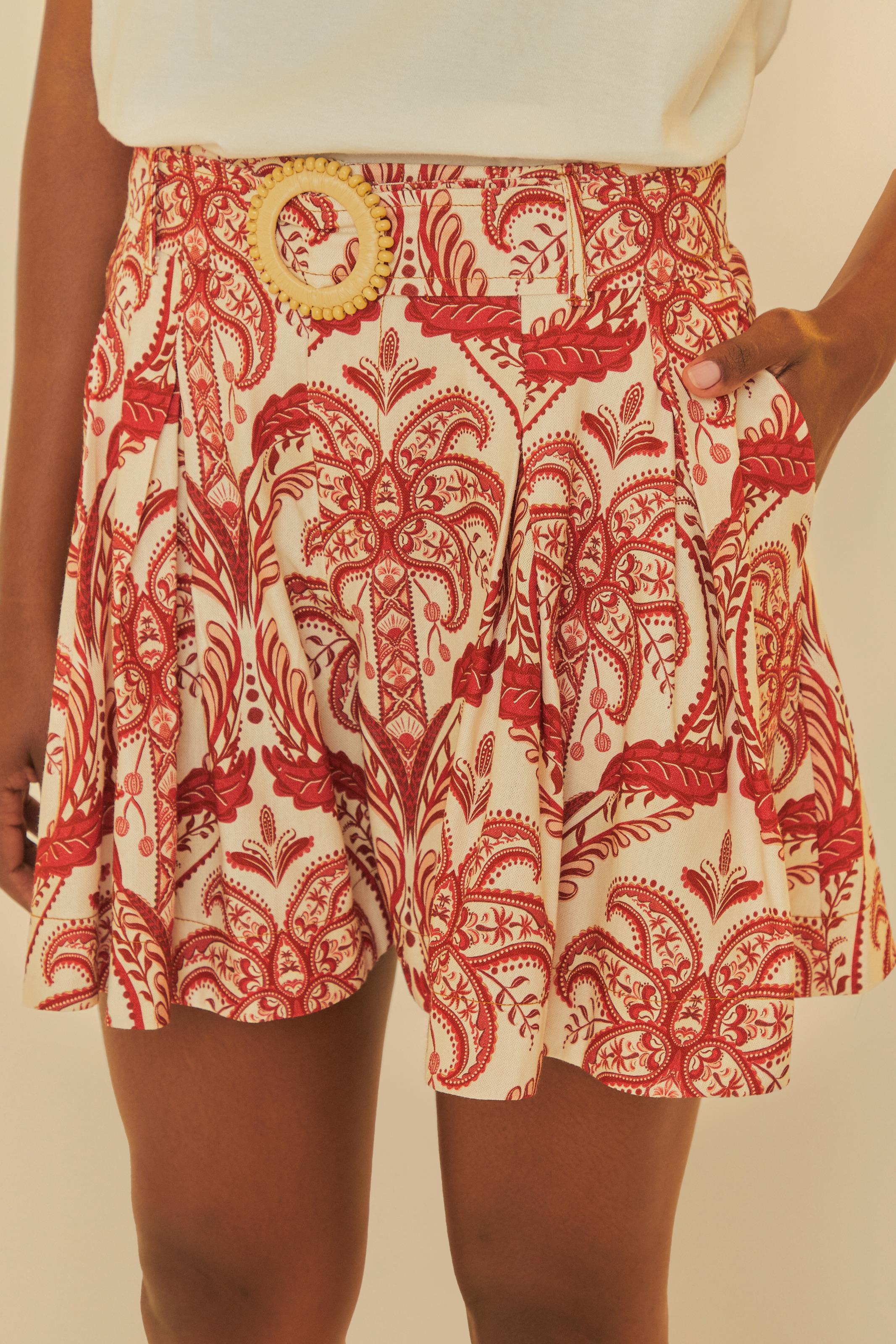 Short Estampado Camafeu Tropical