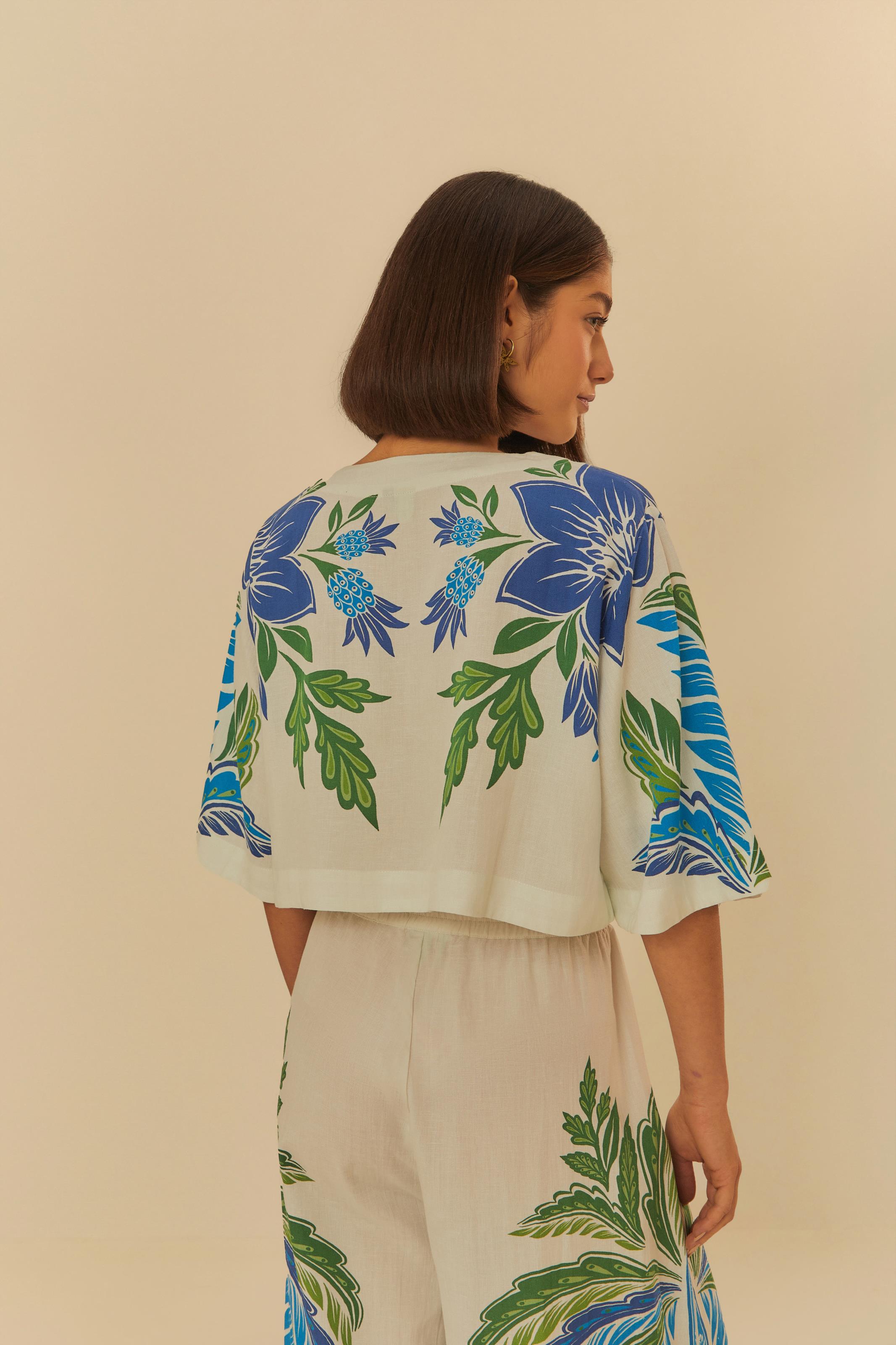 T-Shirt Cropped Estampada Tropicance