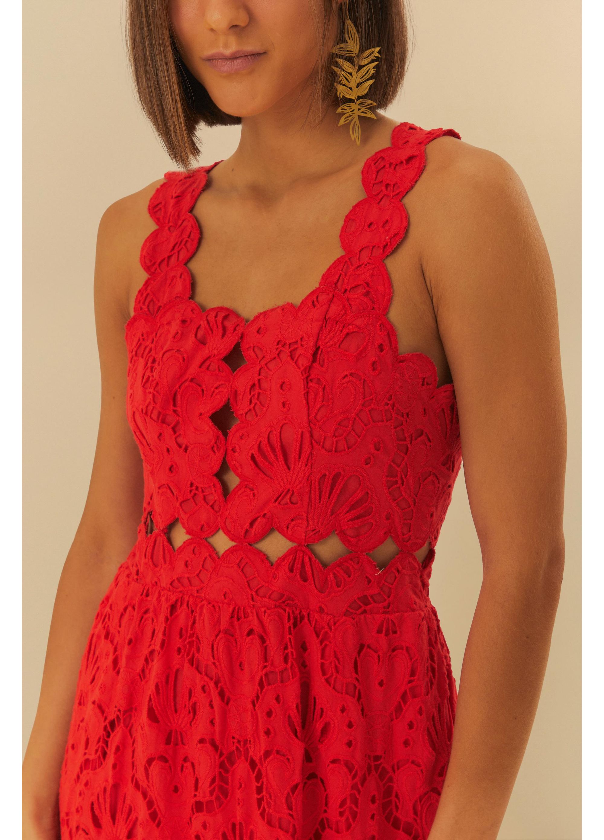 Vestido Cropped Laise Concha