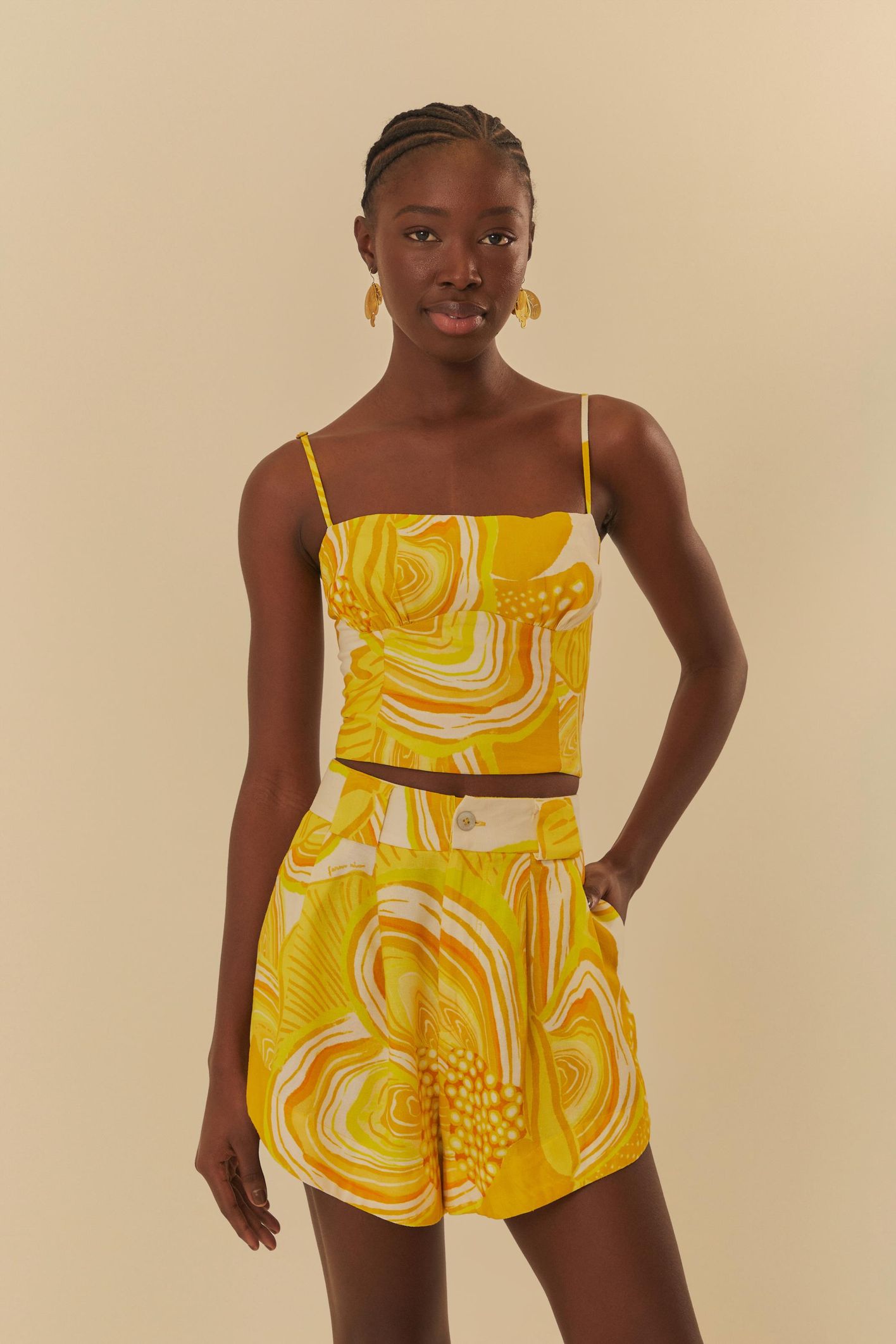 Short Estampado Flor Do Mar