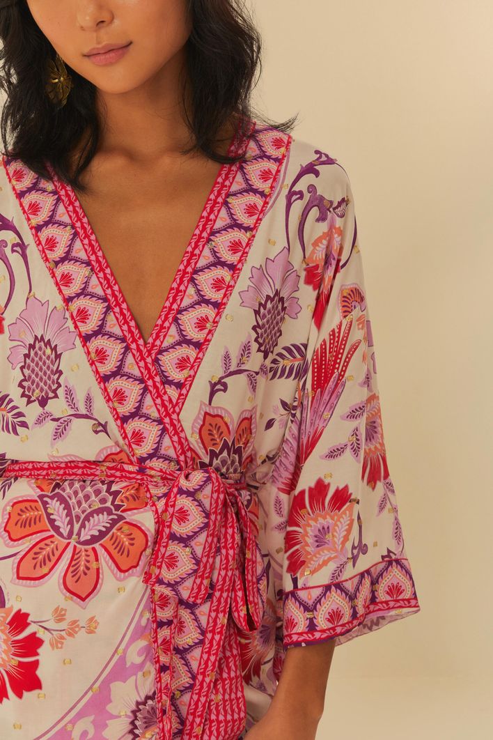 Kimono Estampado Romance De Tucano