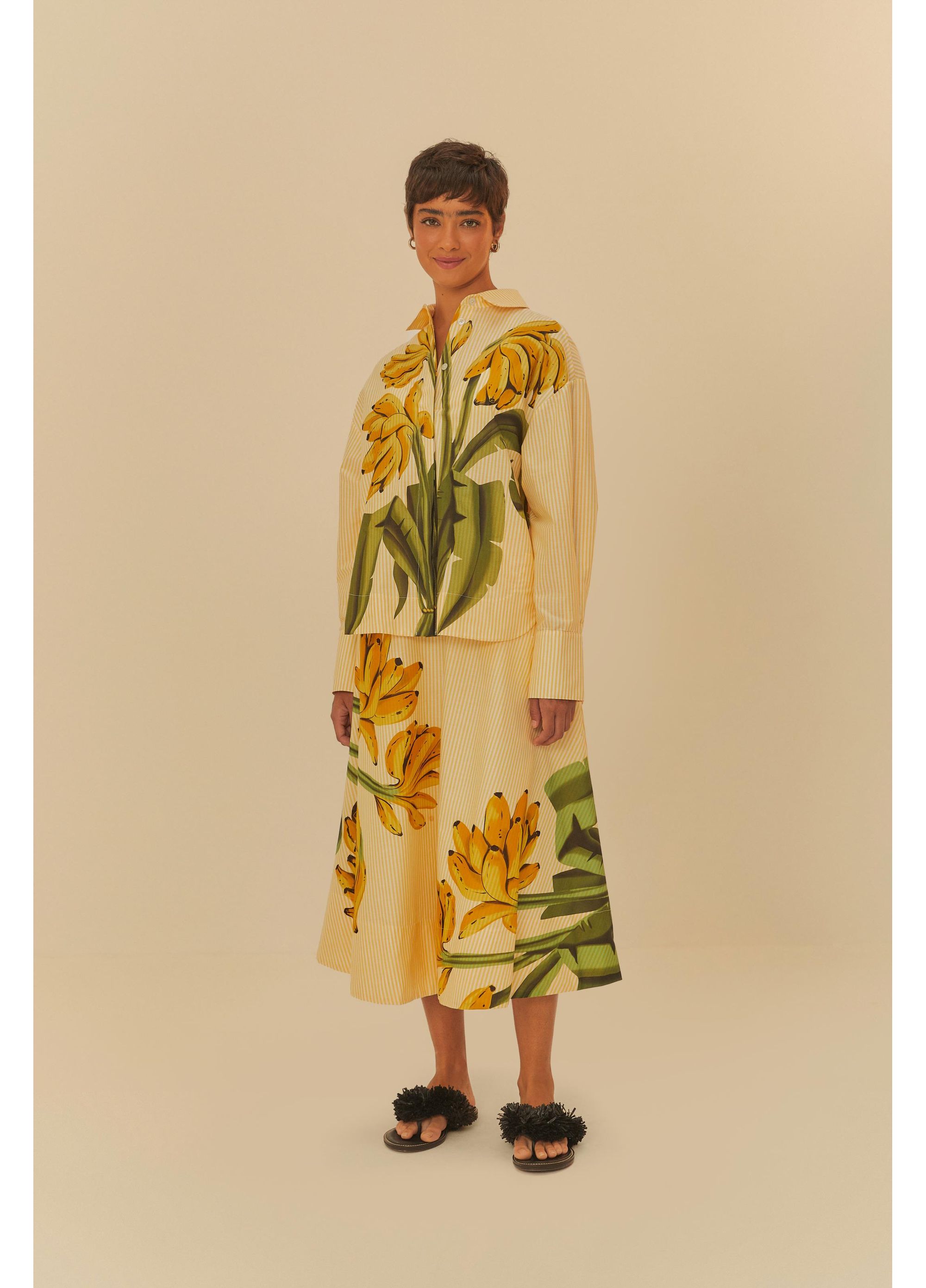 Saia Estampada Banana