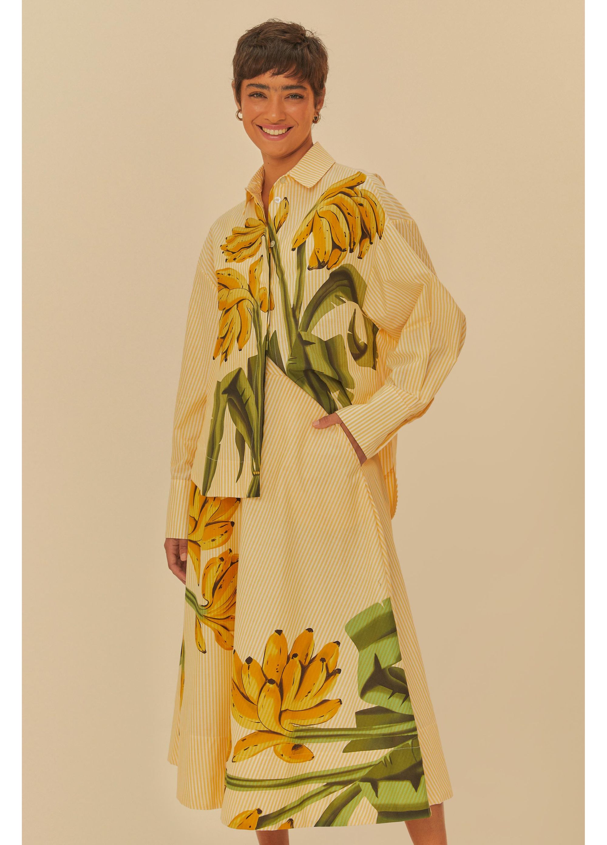 Saia Estampada Banana