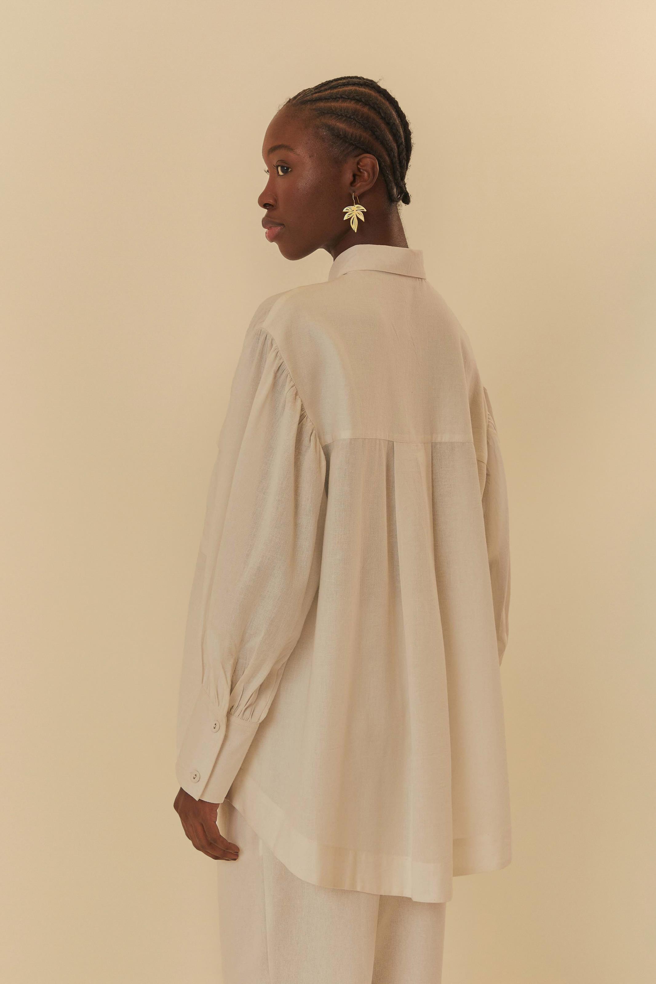 Camisa Bolso Manga Longa