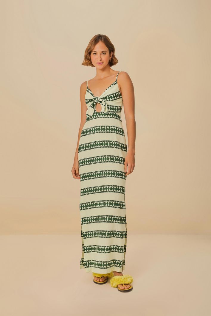 Vestido Longo Estampado Milani