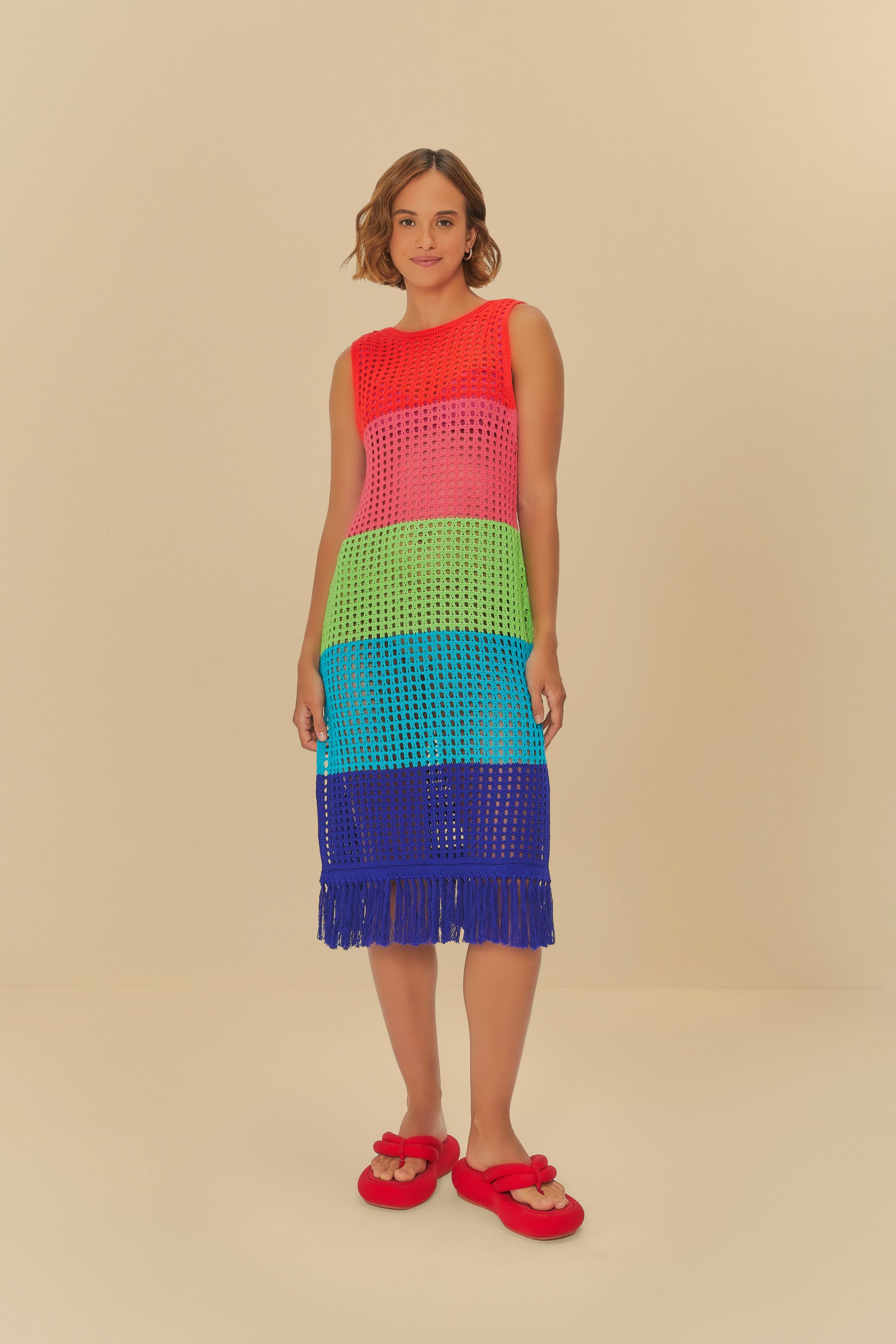 Vestido Tricot Listra Degradê