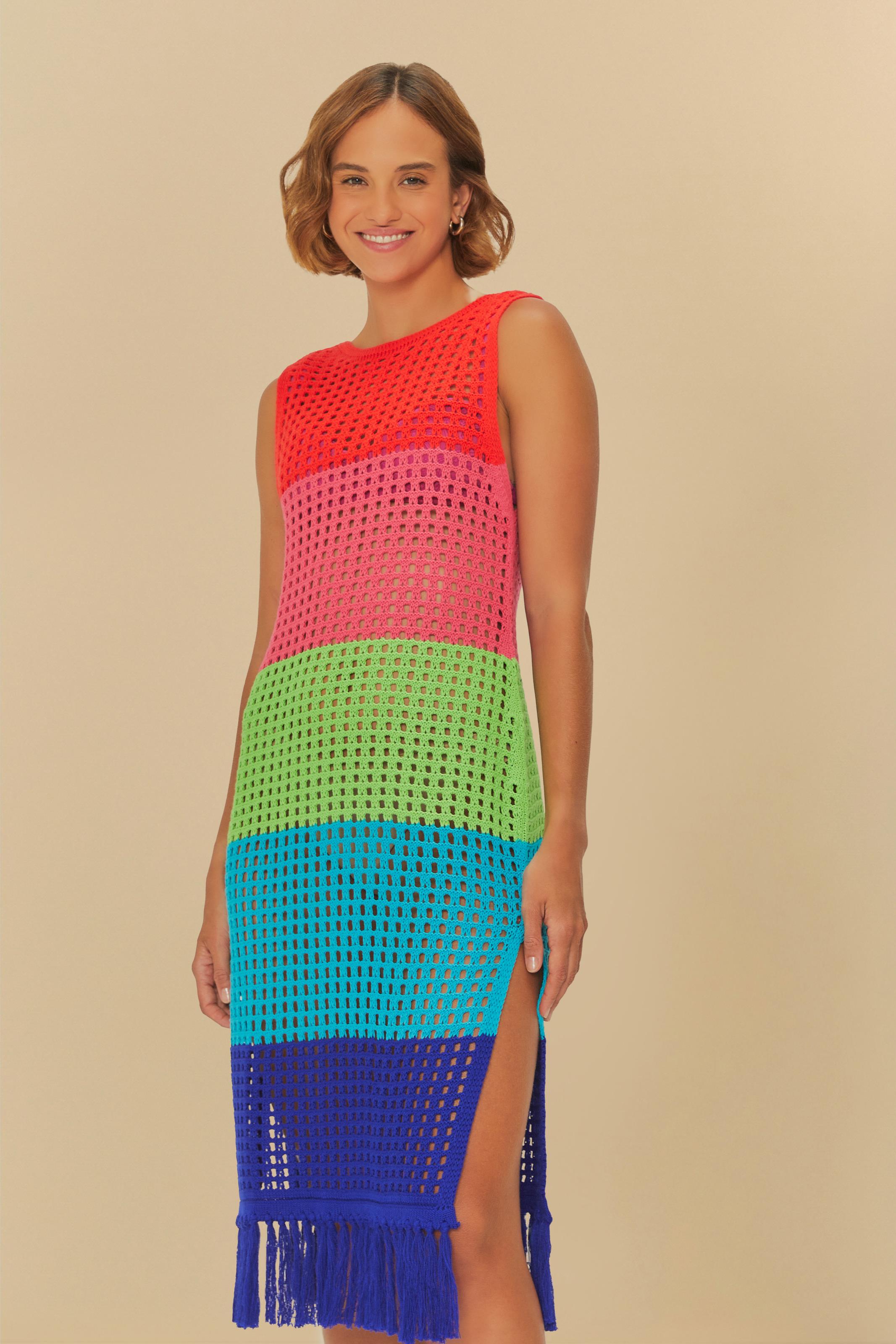 Vestido Tricot Listra Degradê