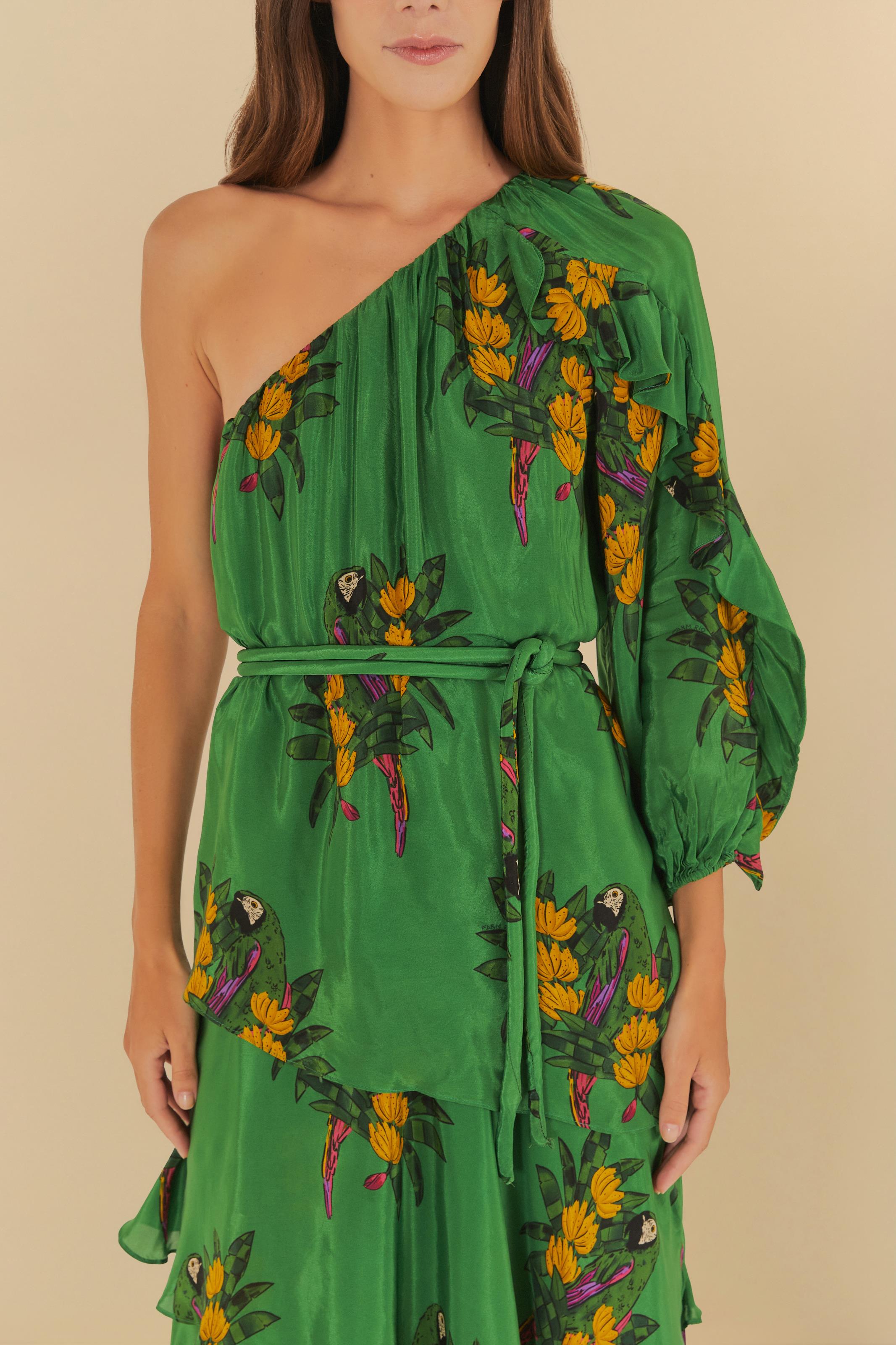 Vestido Longo Estampado Rio Maracanã