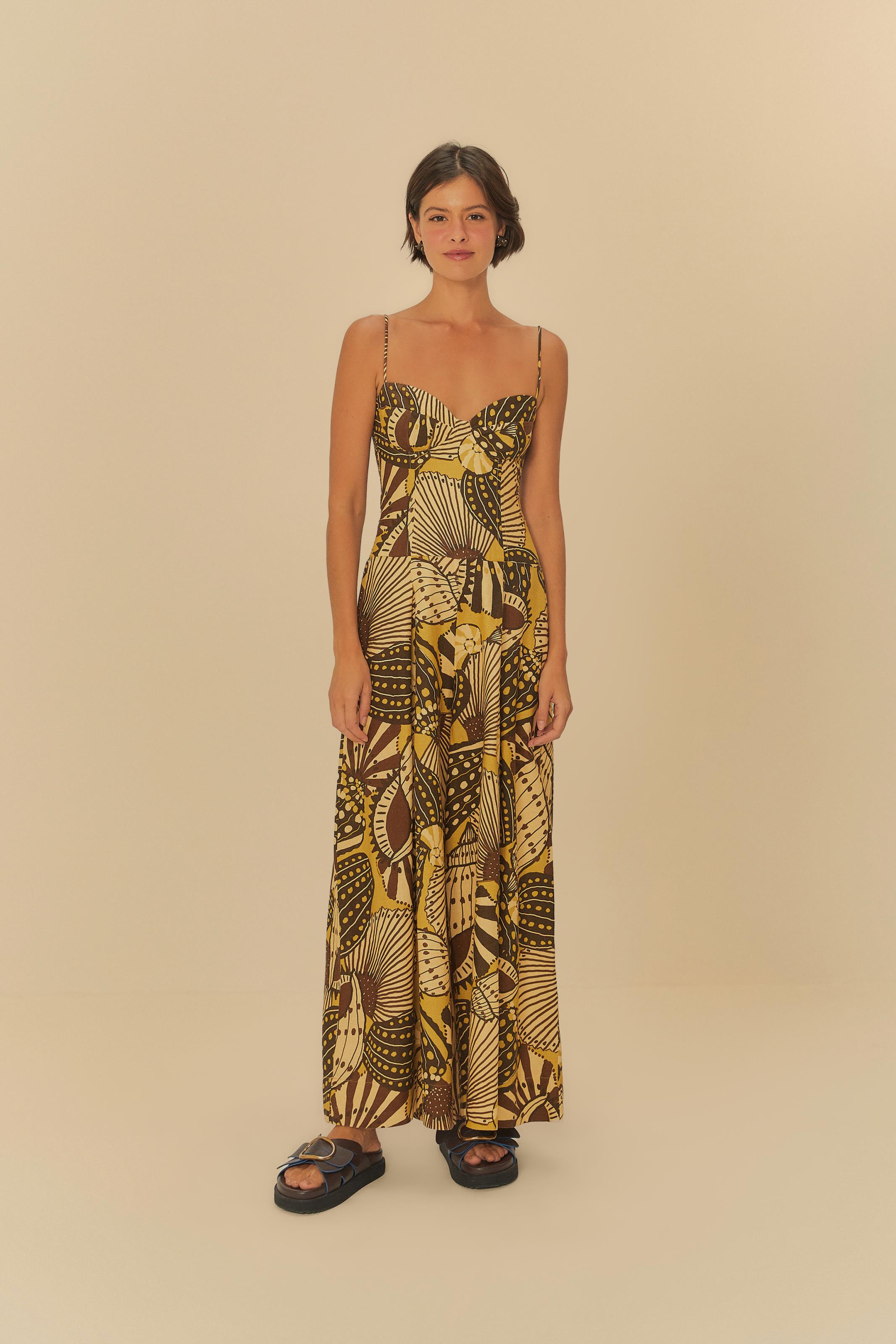 Macacão Estampado Mistura De Caju