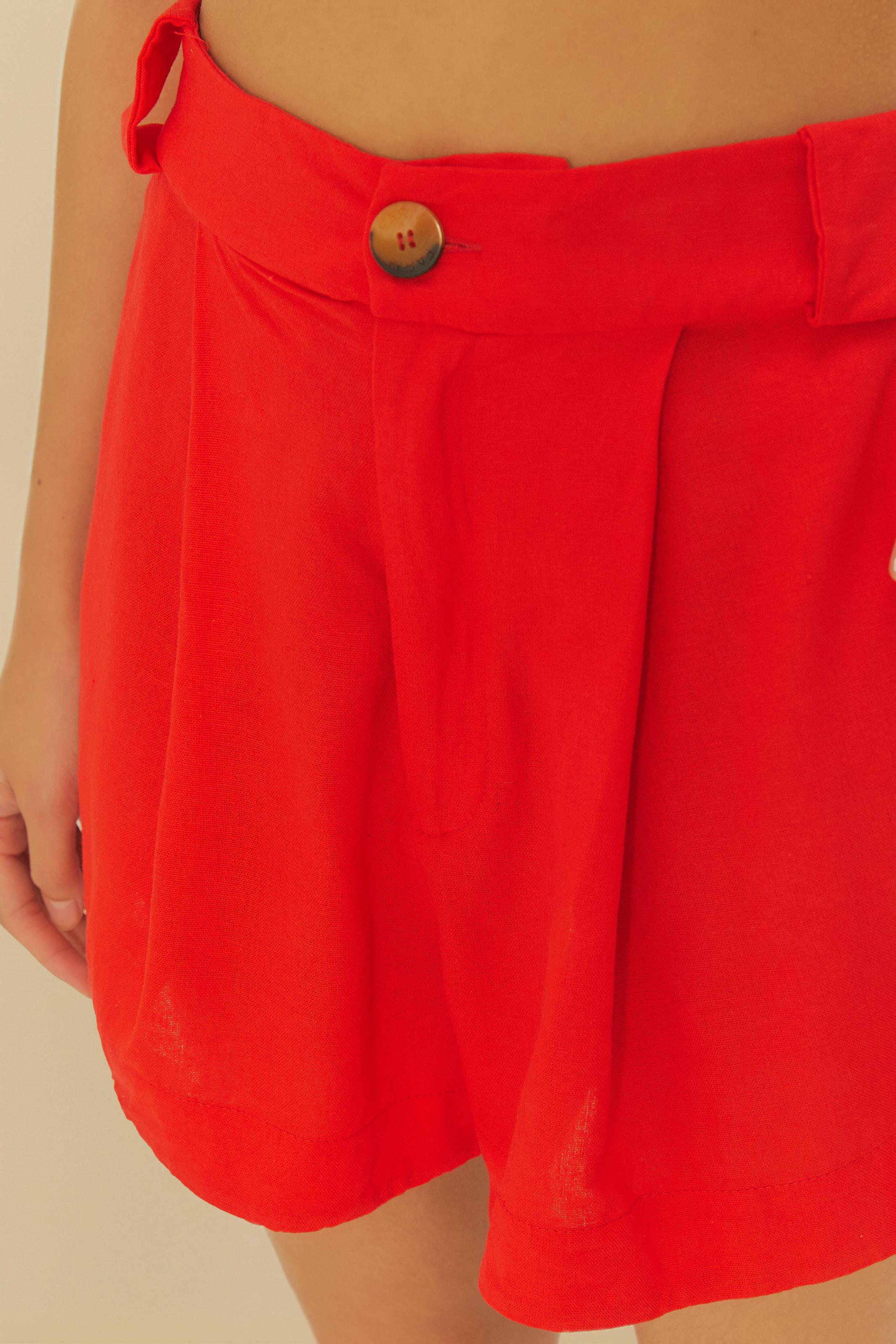 Short Pregas Bolso Lateral