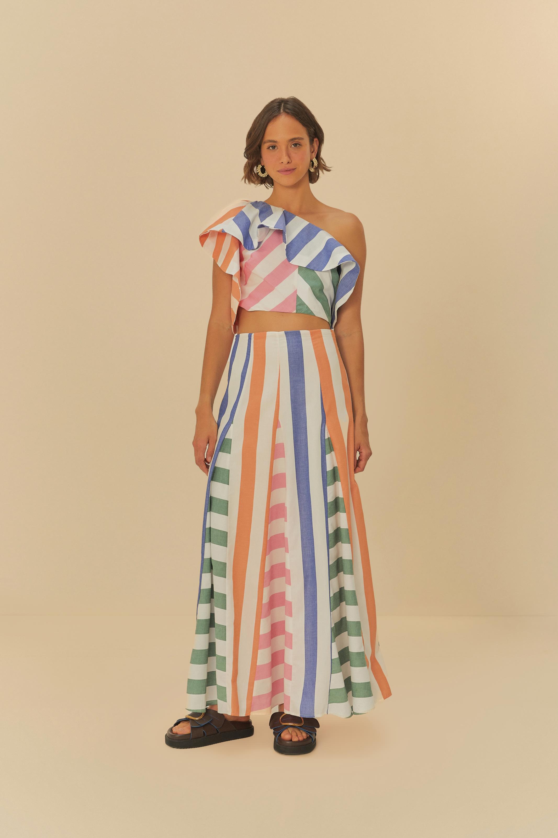 Top Patch Estampado Mistura De Listra