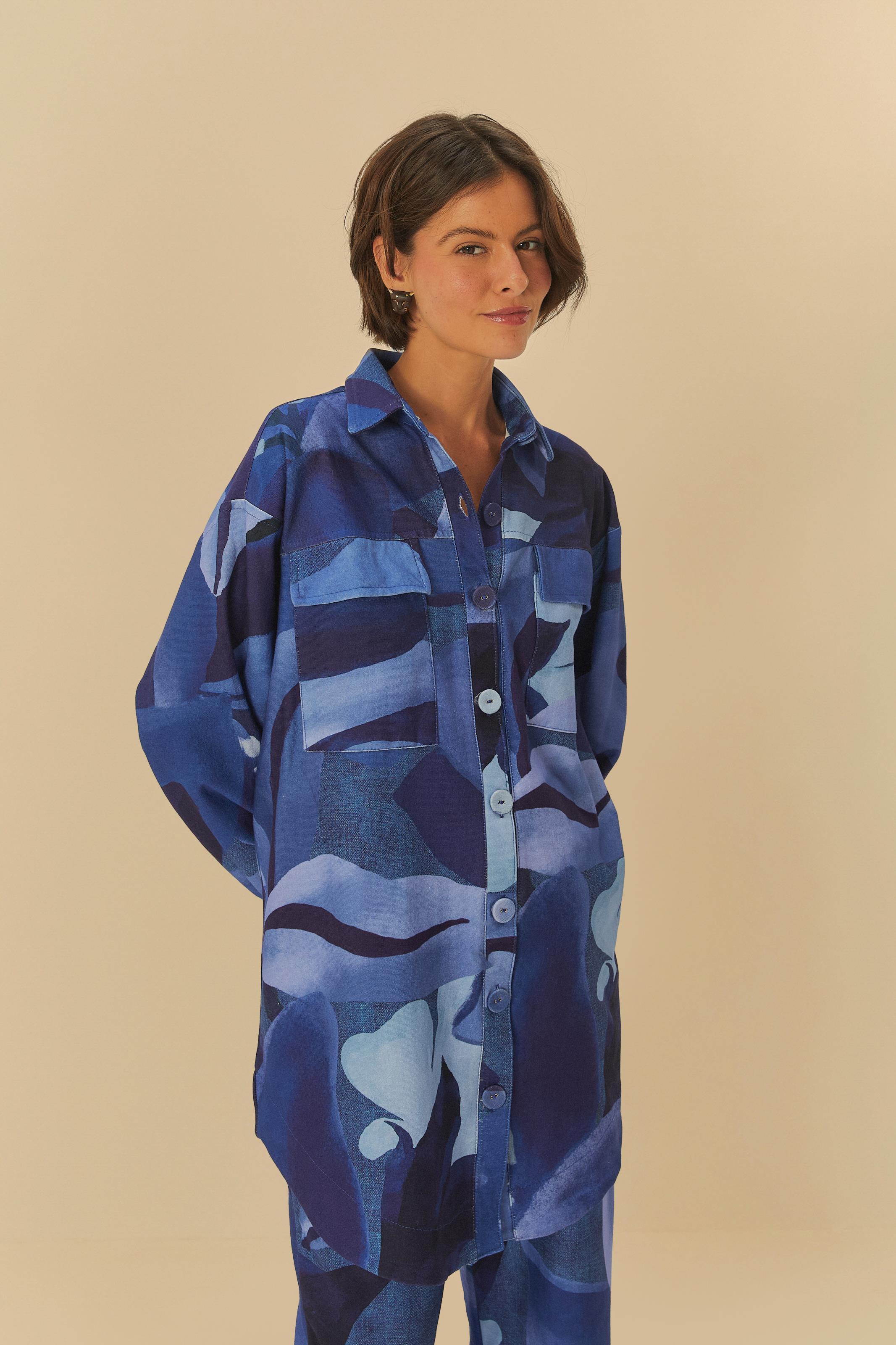 Vestido Maxi Moletom Estampado Aquarela Floral