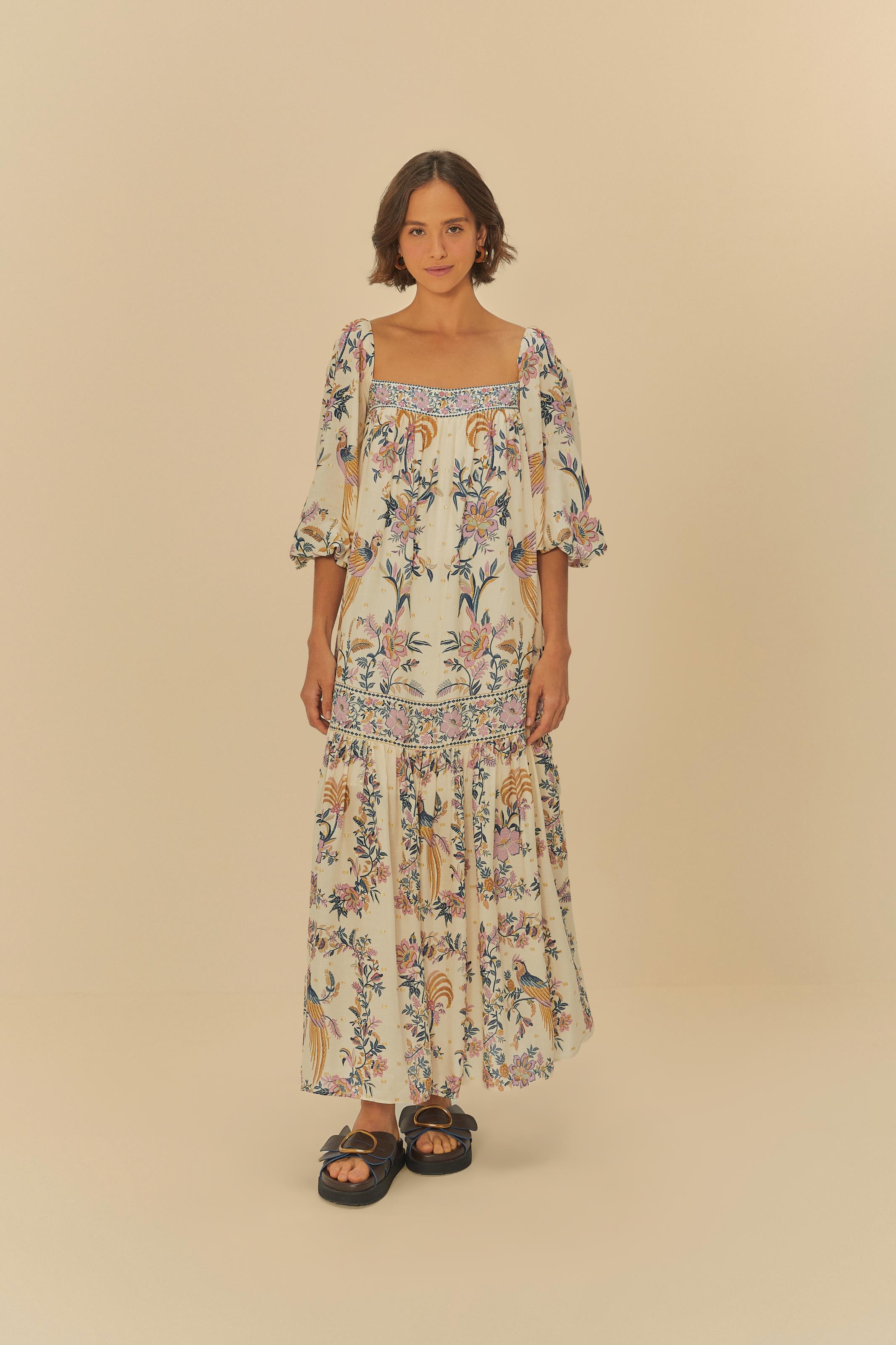 Vestido Estampado Delicadeza Boho
