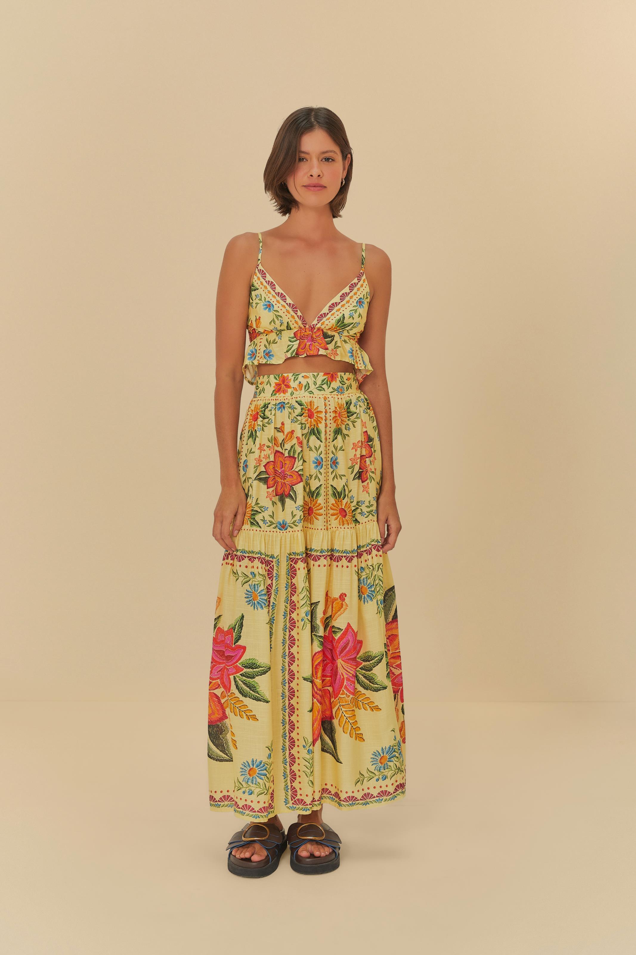 Top Estampado Delicadeza Em Flor