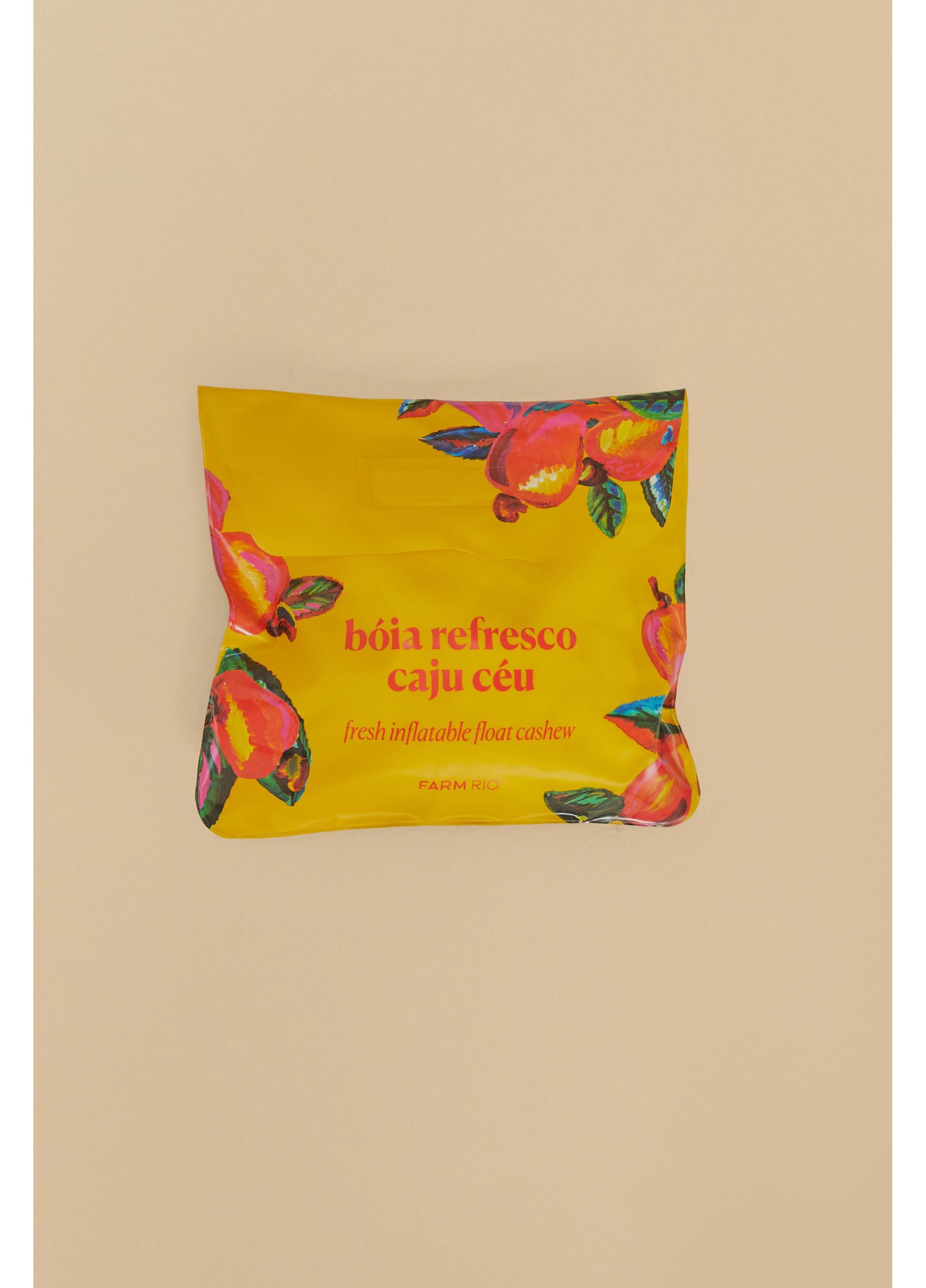 Bóia Refresco Estampada Caju Céu