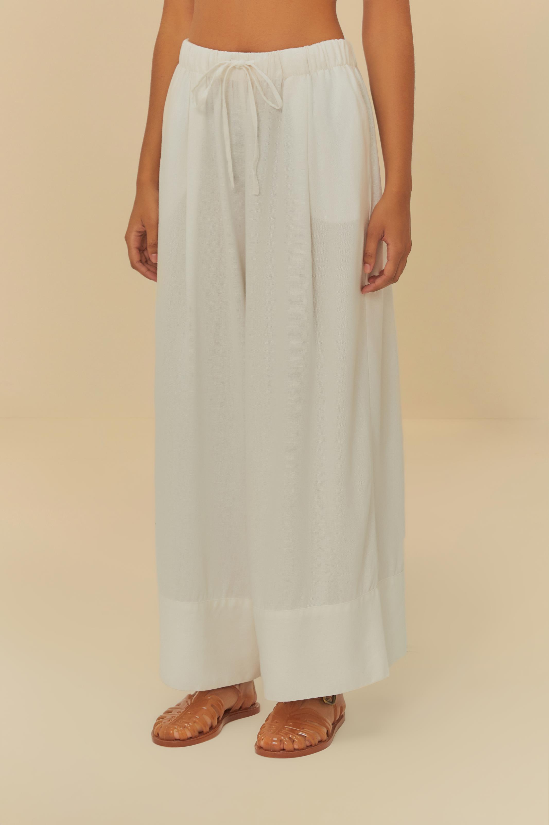 Calça Cós Elástico Linho