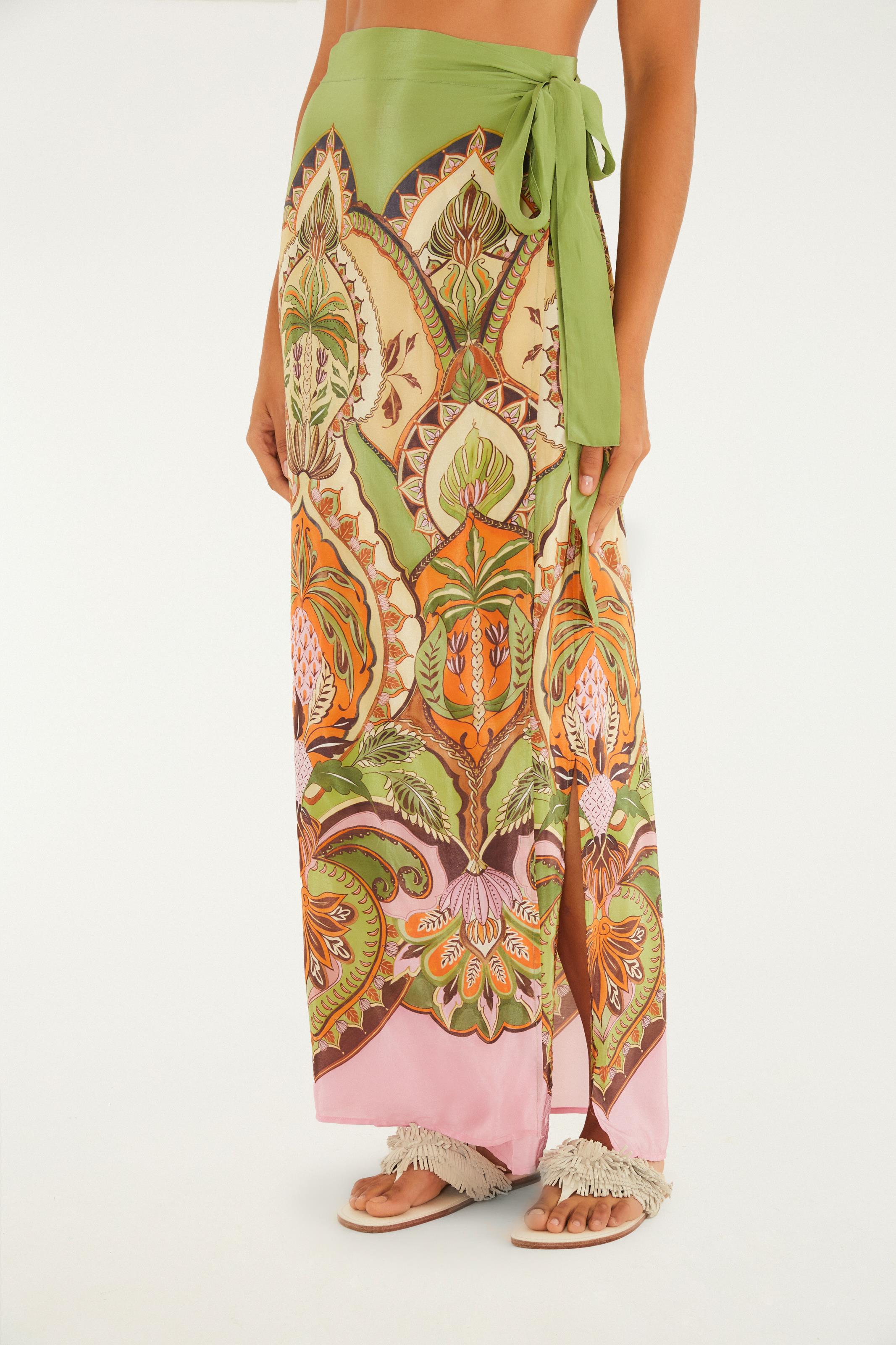 Saia Pareô Estampada Odara