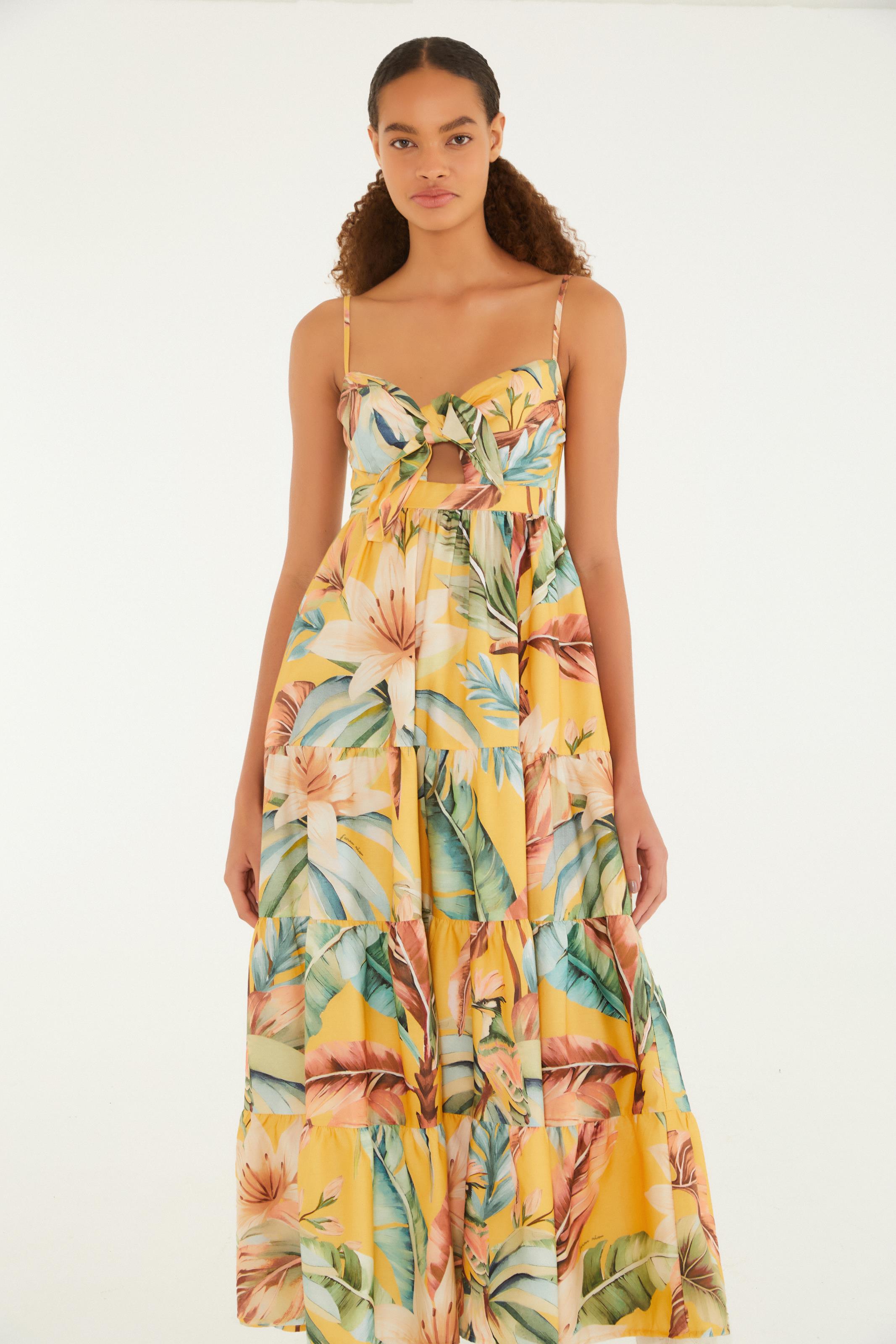 Vestido Marias Estampado Tropicália