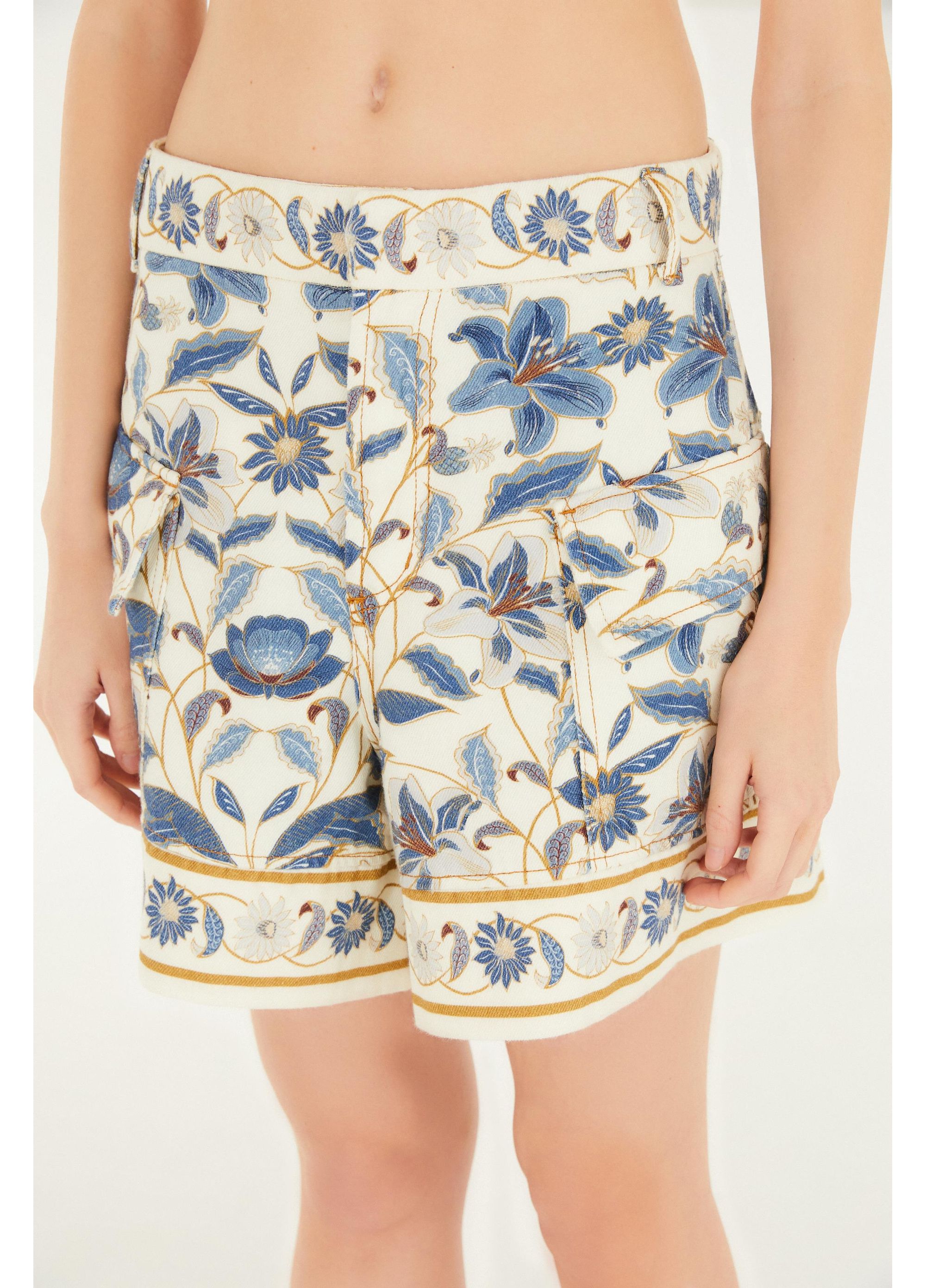 Short Sarja Estampado Marcelle