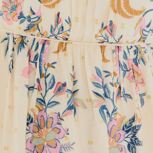 Vestido Curto Estampado Delicadeza Boho