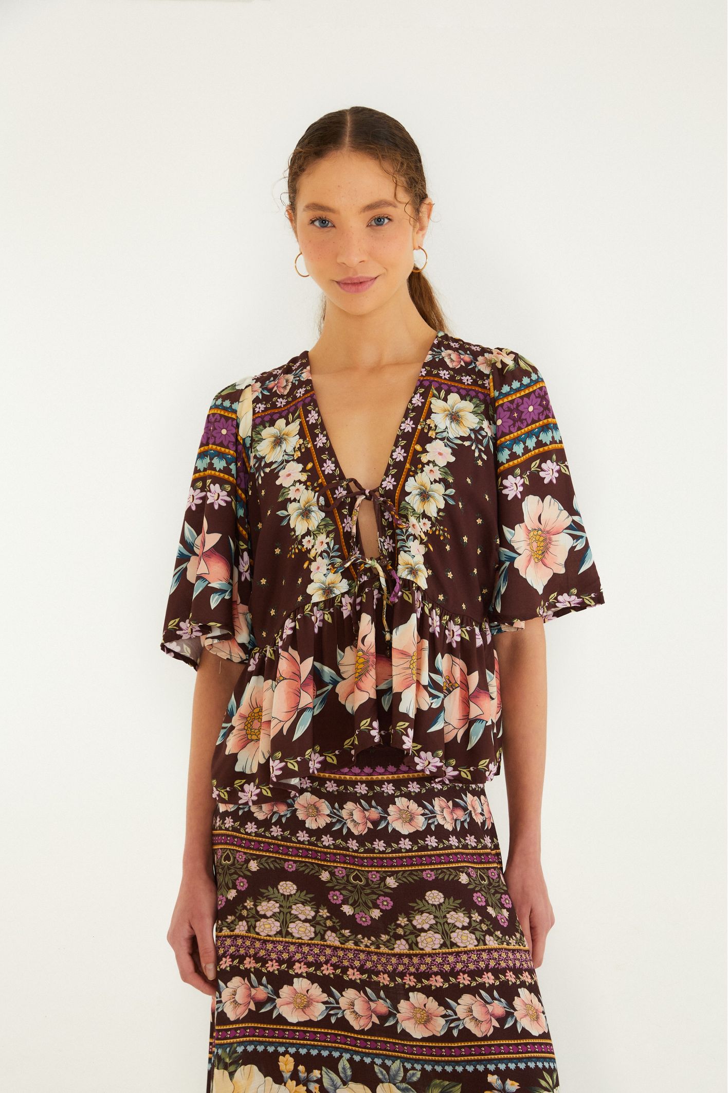 Bata Estampada Flori