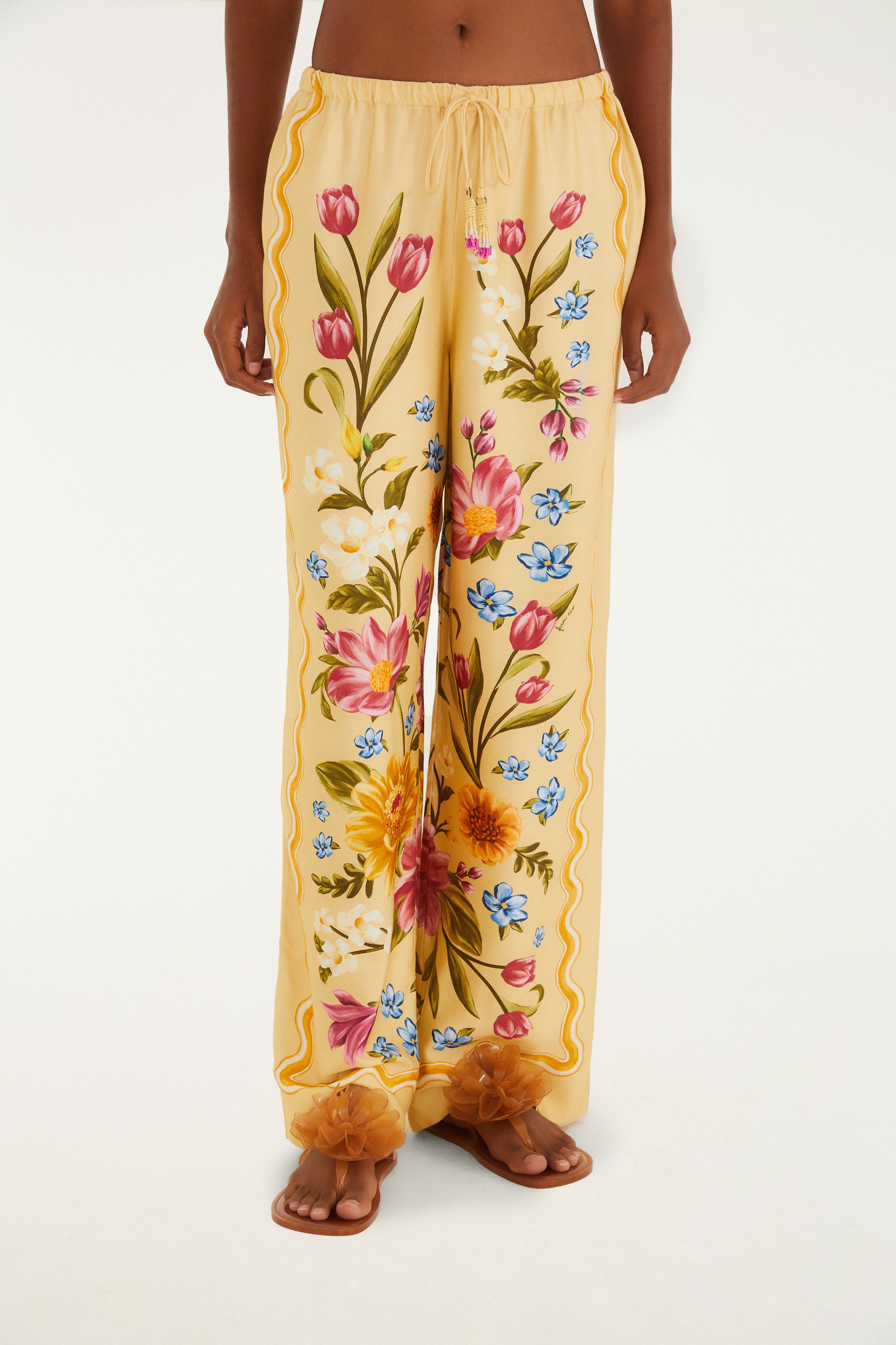 Calça Estampada Floral Mari