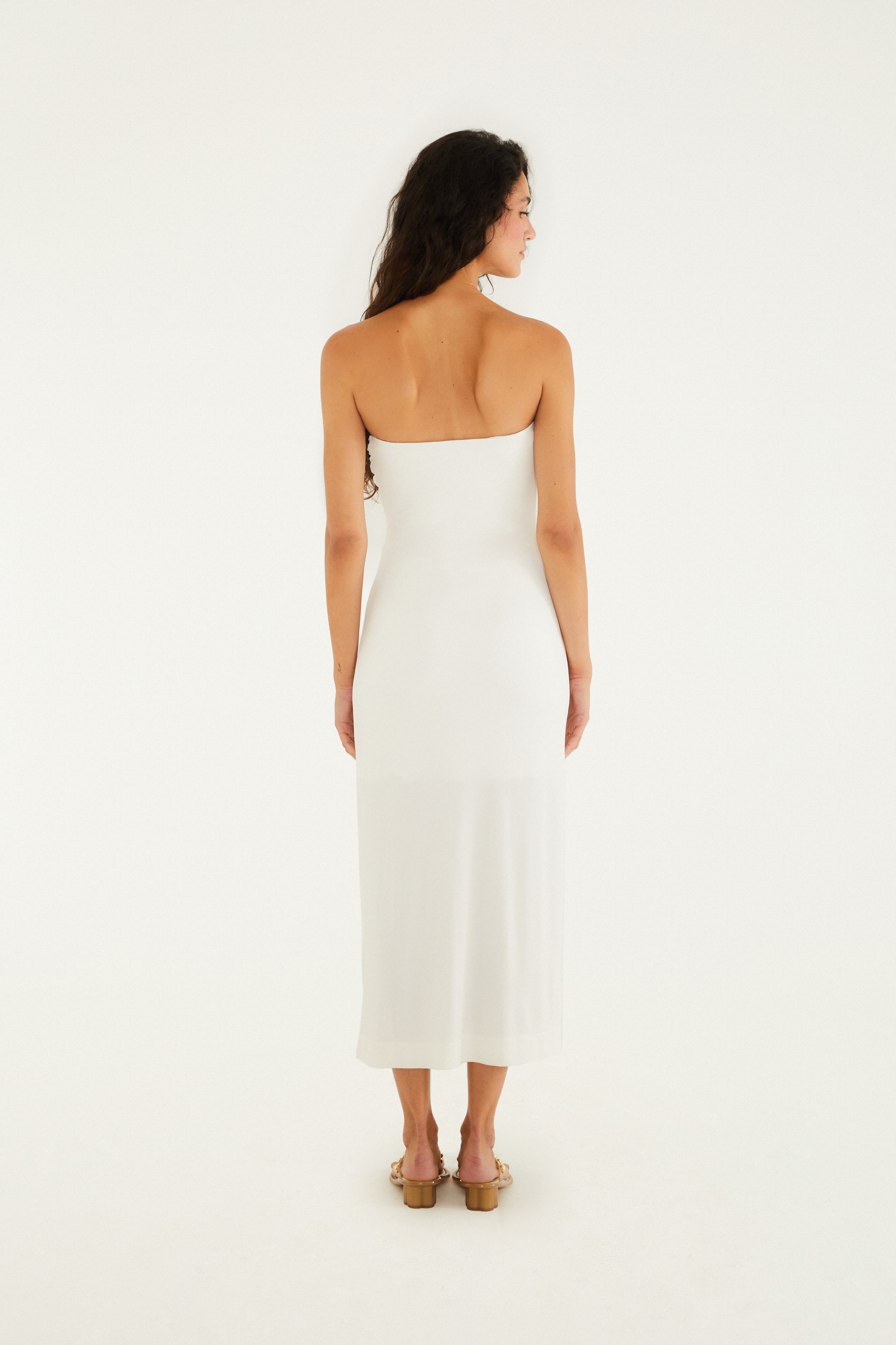 Vestido Jersey Flores Decote