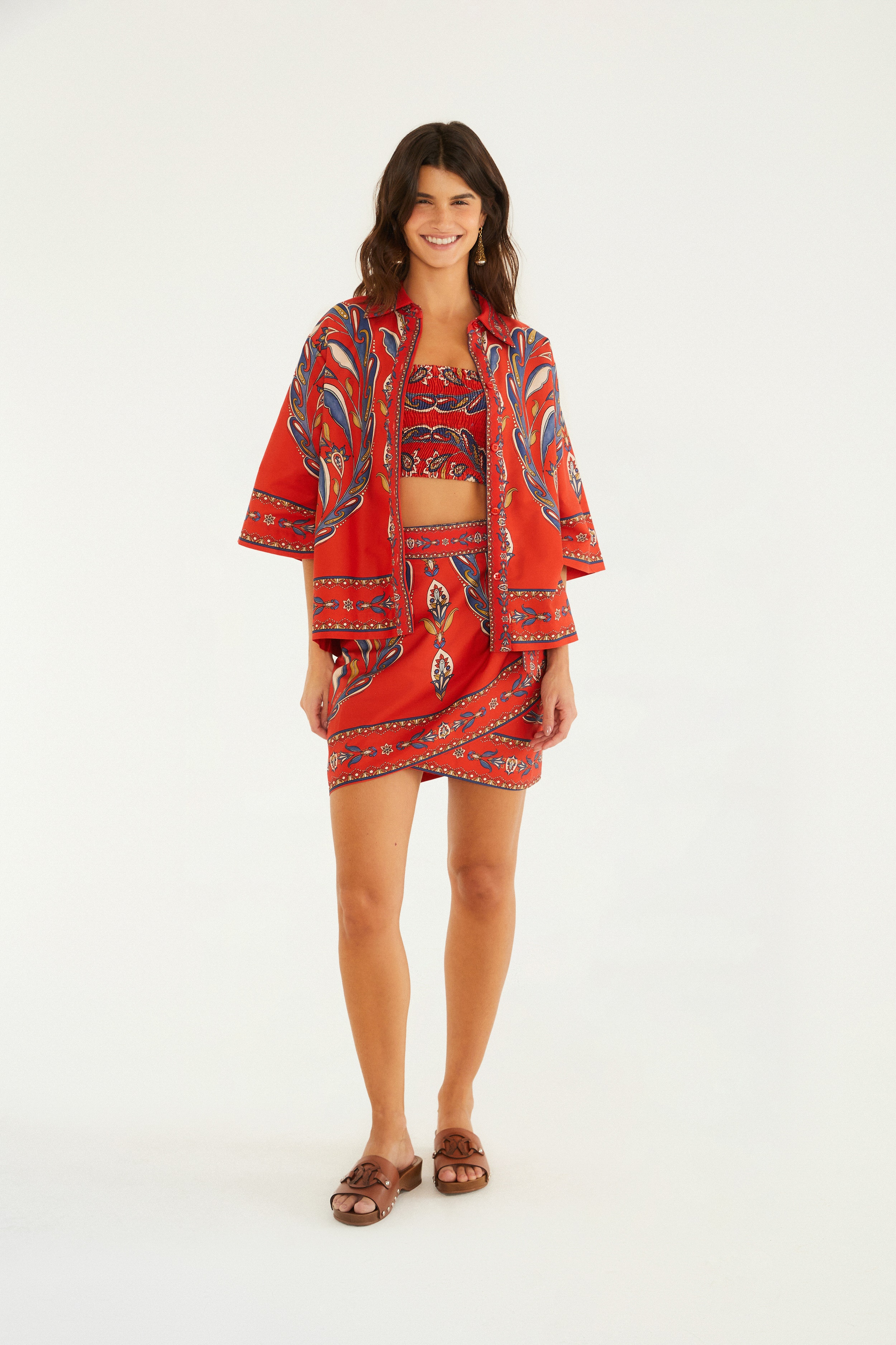 Top Estampado Sonho De Pavão